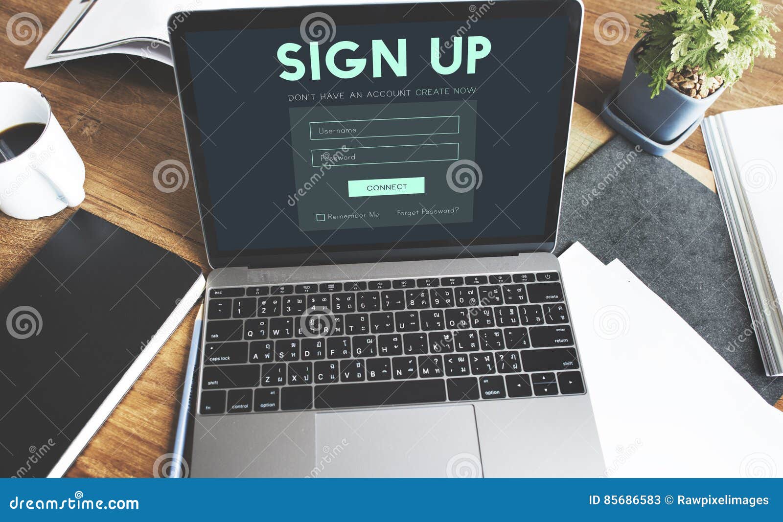 Sign Up Form Button Graphic Concept Stock Image - Image of button ...