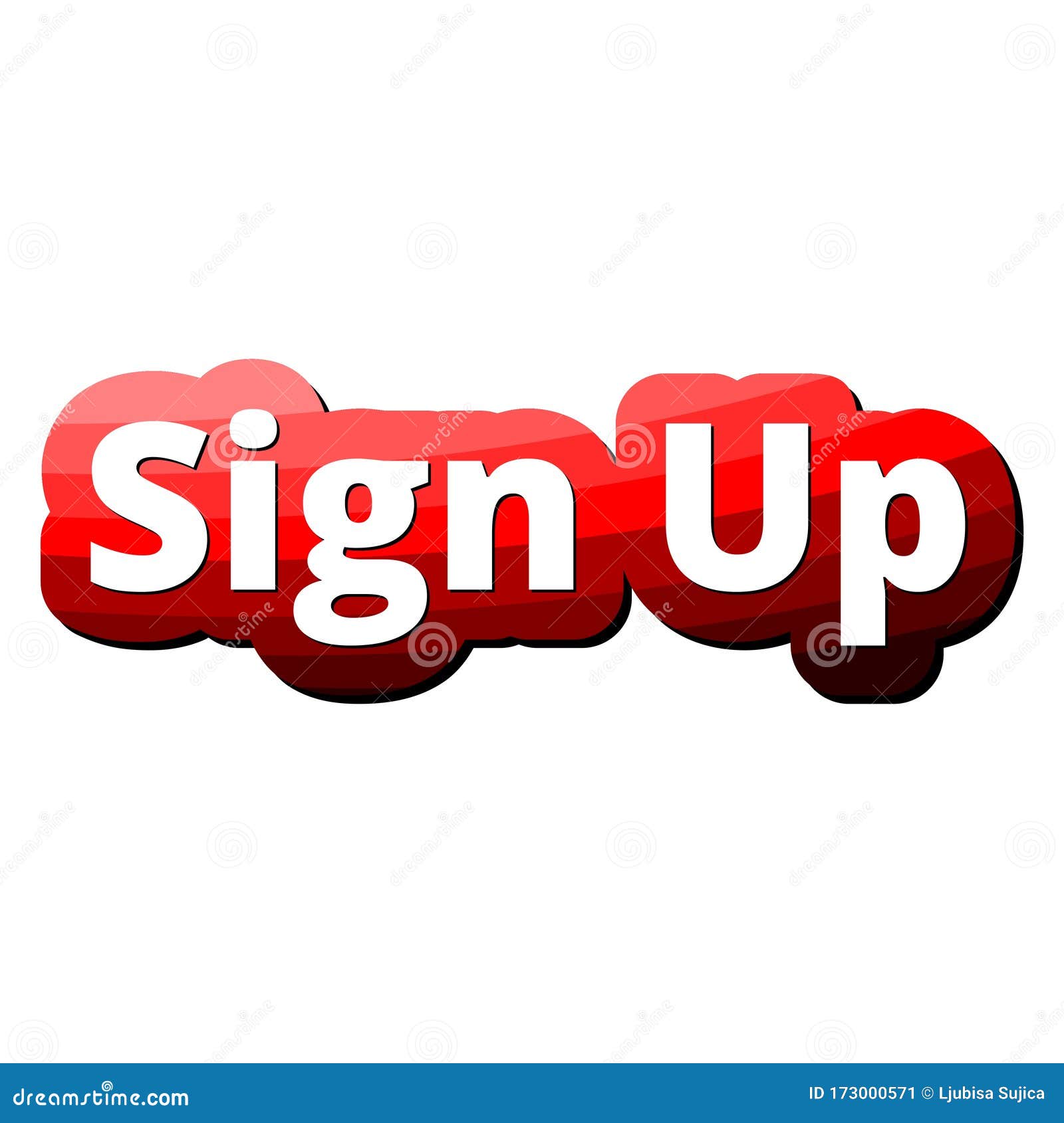 Sign up sign, Sign up icon stock vector. Illustration of paper - 173000571