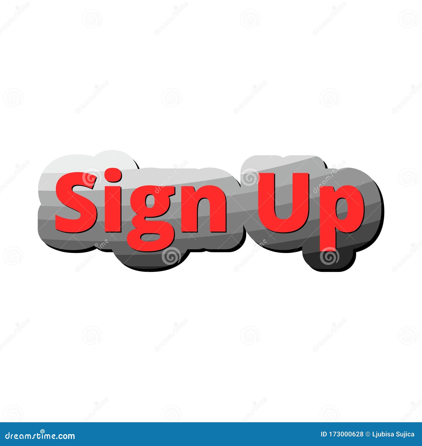 Sign up sign, Sign up icon stock illustration. Illustration of icon ...