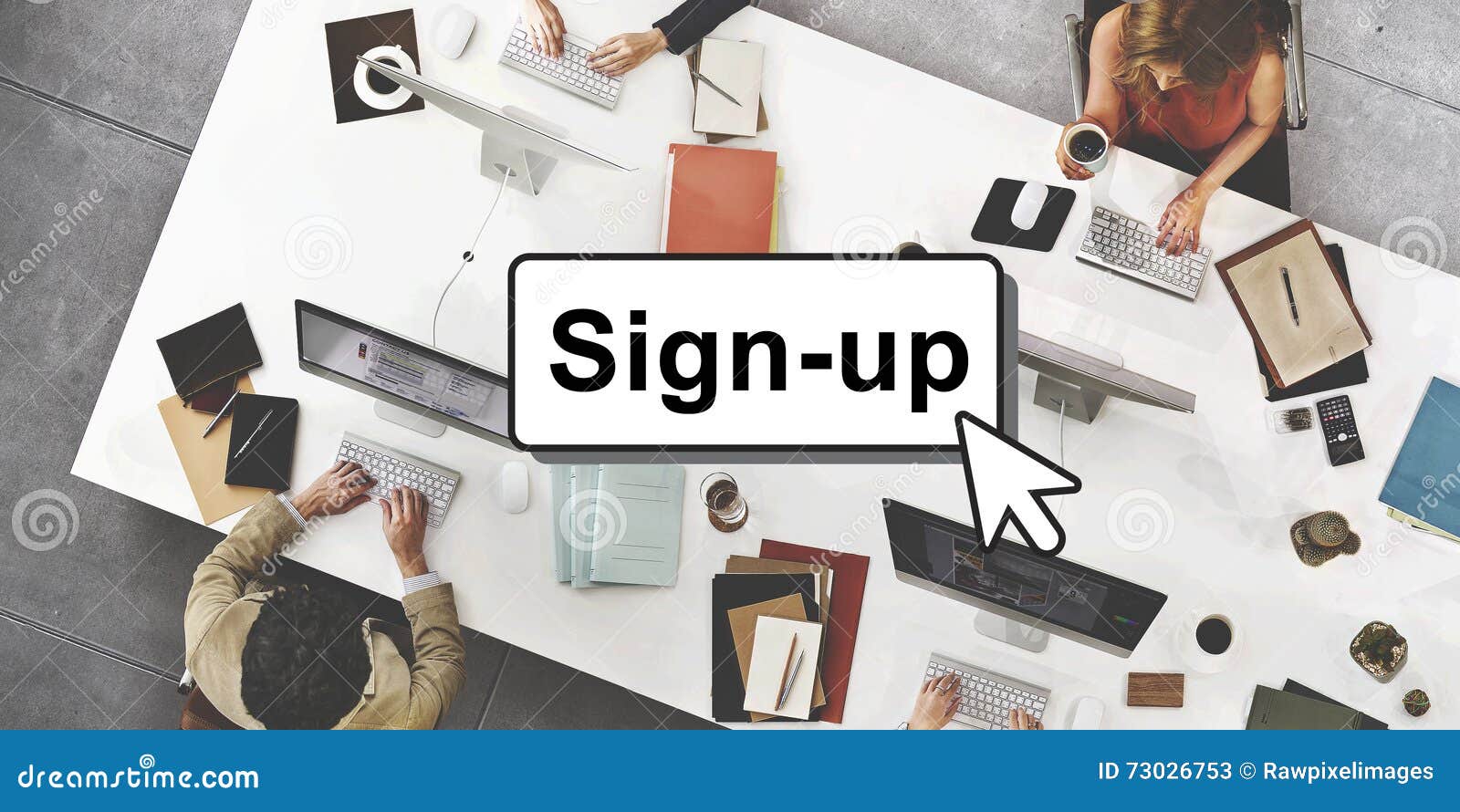 Sign-Up Join Login Member Network Page User Concept Stock Image - Image ...