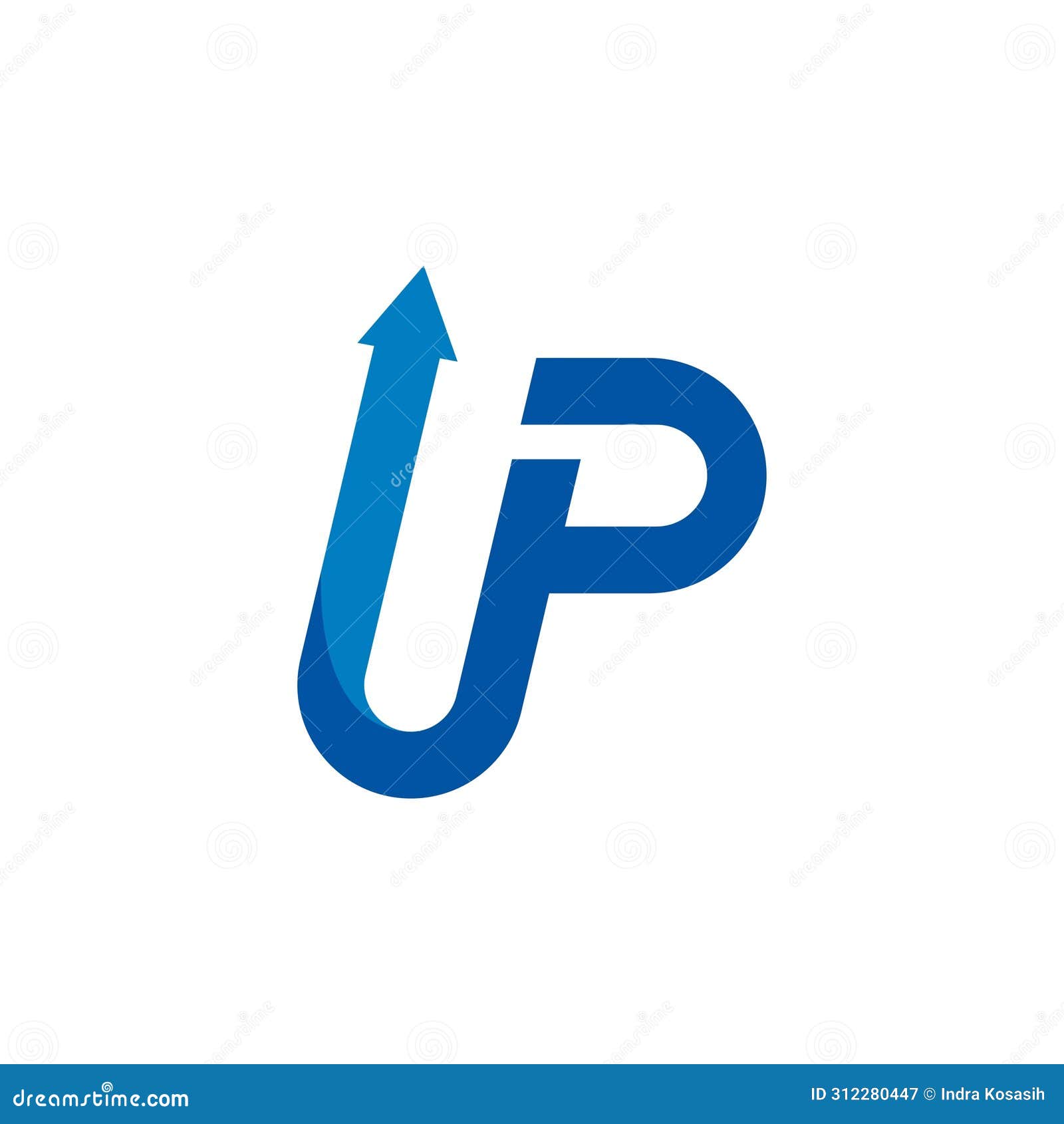 Sign of Up Letter with Arrow, Logo Vector Icon Stock Illustration ...