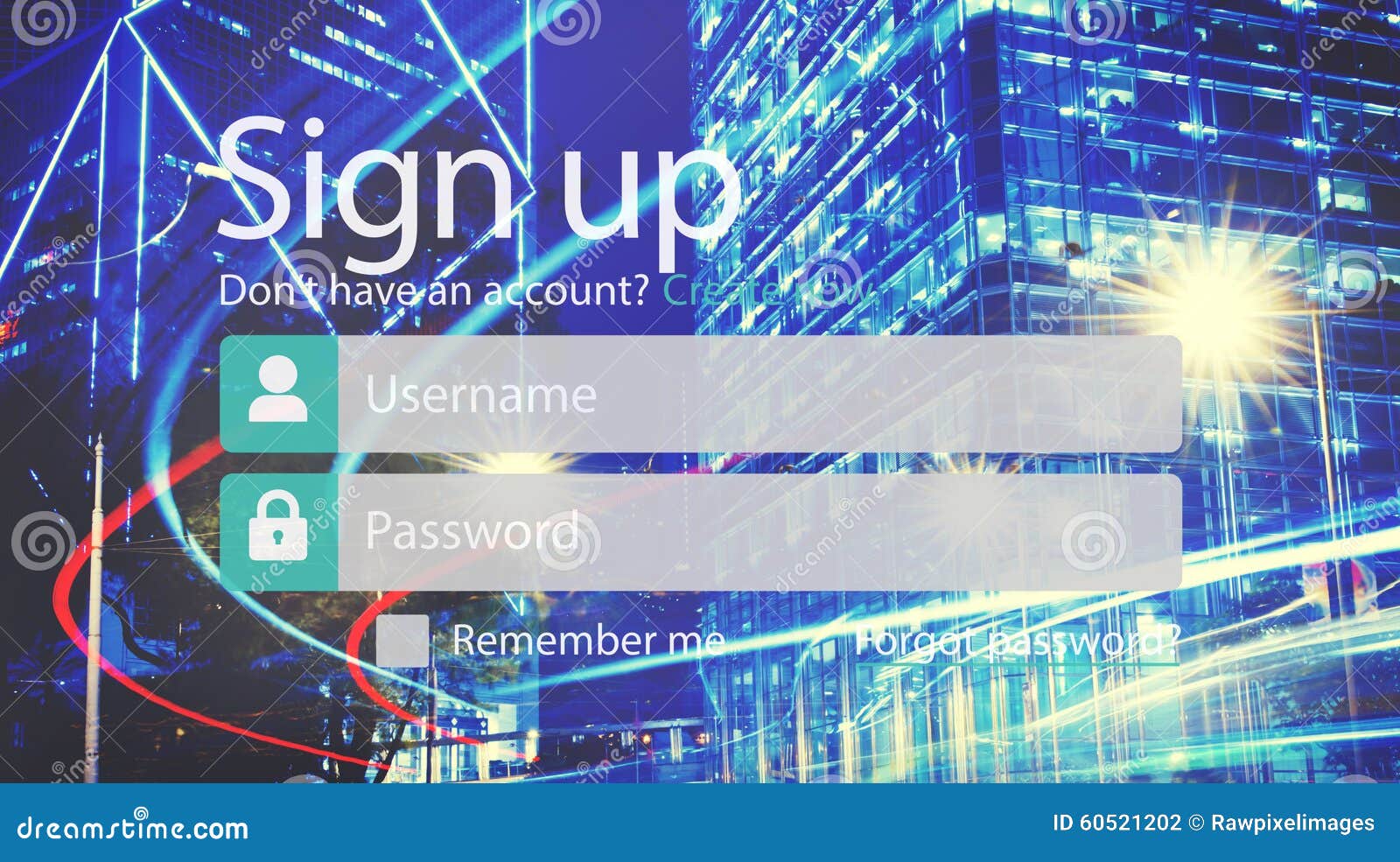 Sign Up Member Join Registration Account Submit Concept Stock Photo ...