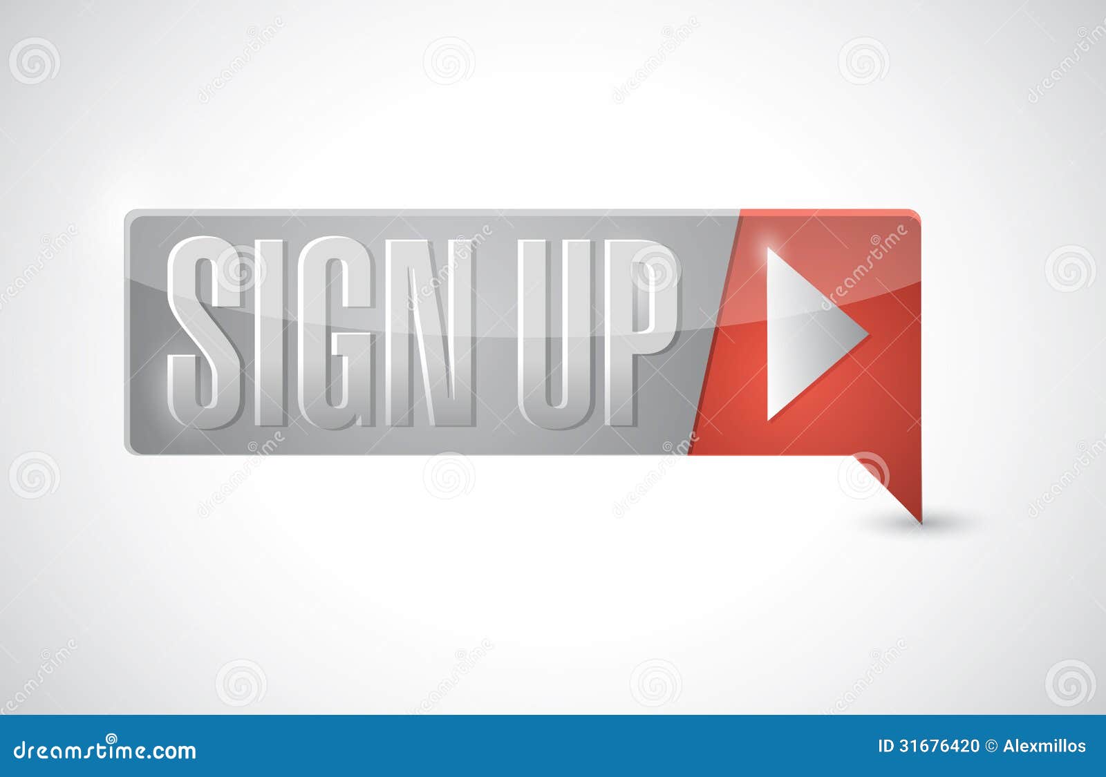 Sign Up Now Button Illustration Design Stock Illustration ...