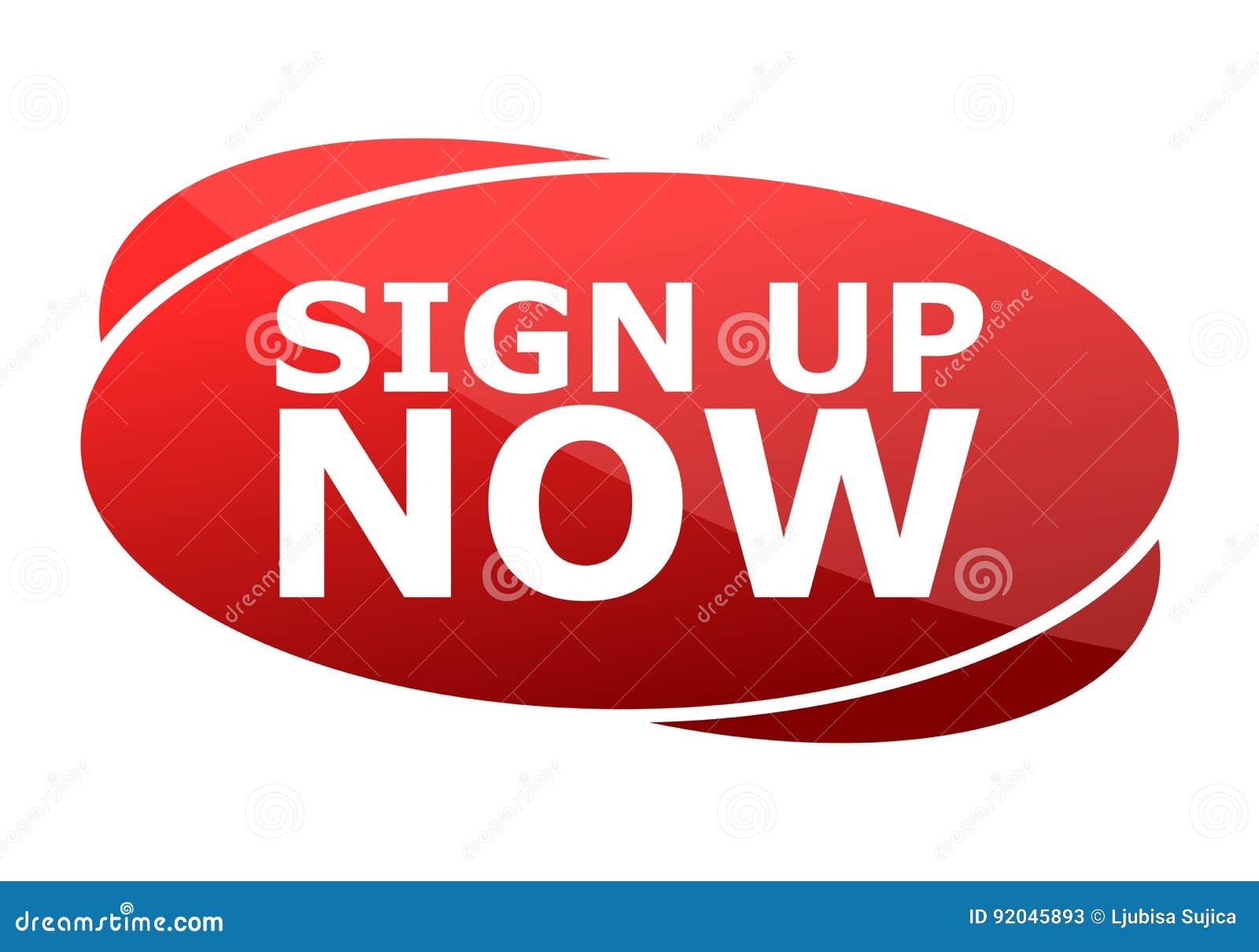Sign up Now red sign stock vector. Illustration of offer - 92045893