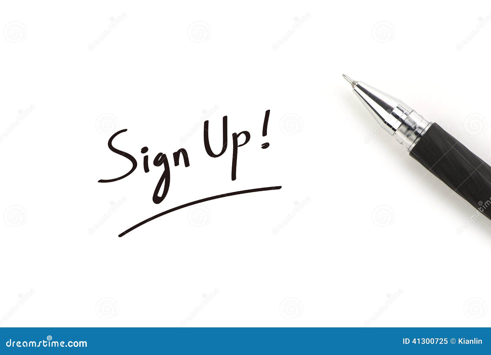 Sign Up! stock image. Image of macro, offer, contract - 41300725