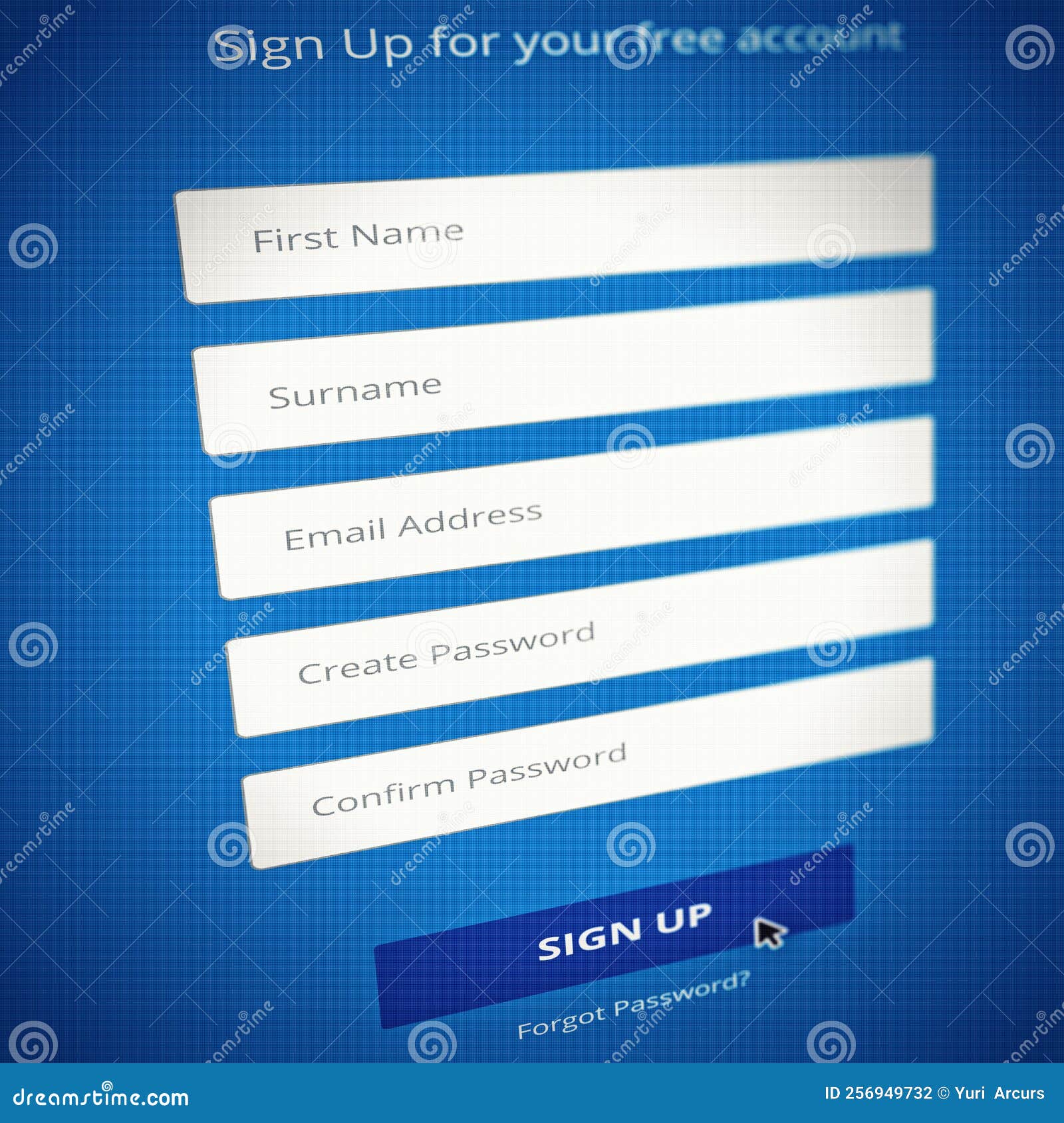 Sign up. Please stock photo. Image of data, closeup - 256949732