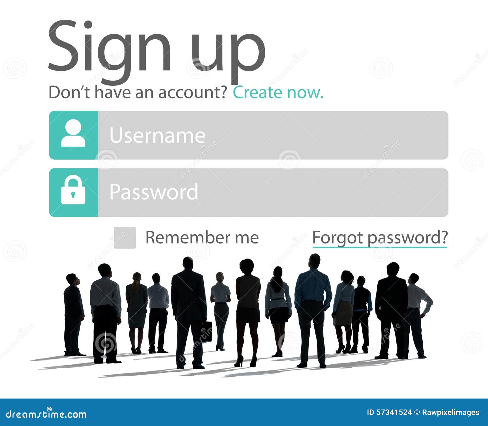 Sign Up Register Online Internet Web Concept Stock Photo - Image of ...