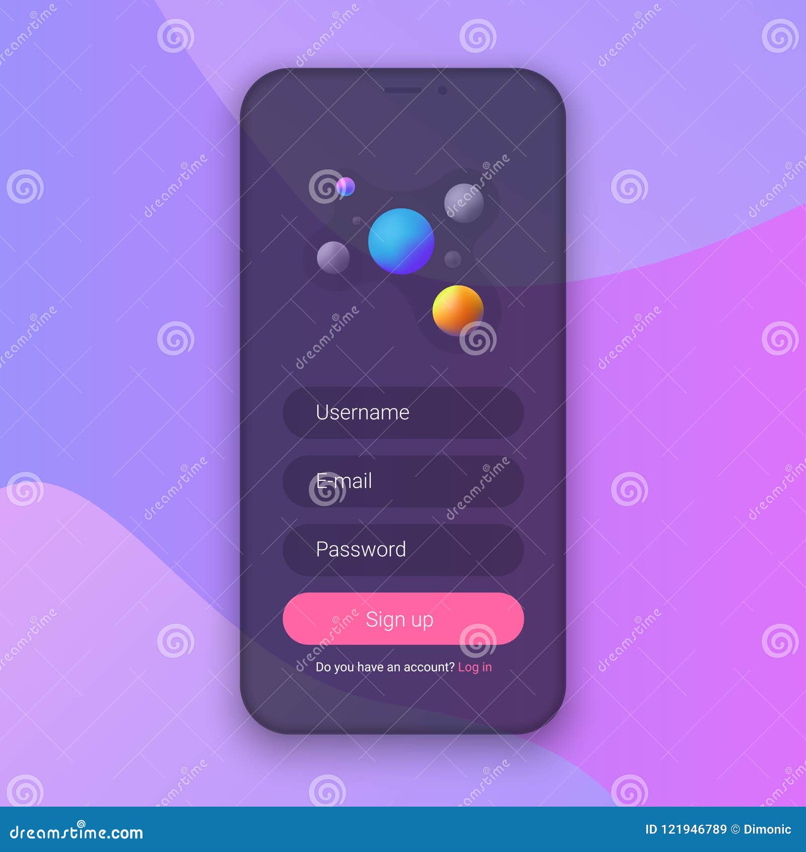 Sign Up Screen. Clean Mobile UI Design Concept. Application with ... Sign Up Screen. Clean Mobile UI Design Concept. Application with ...