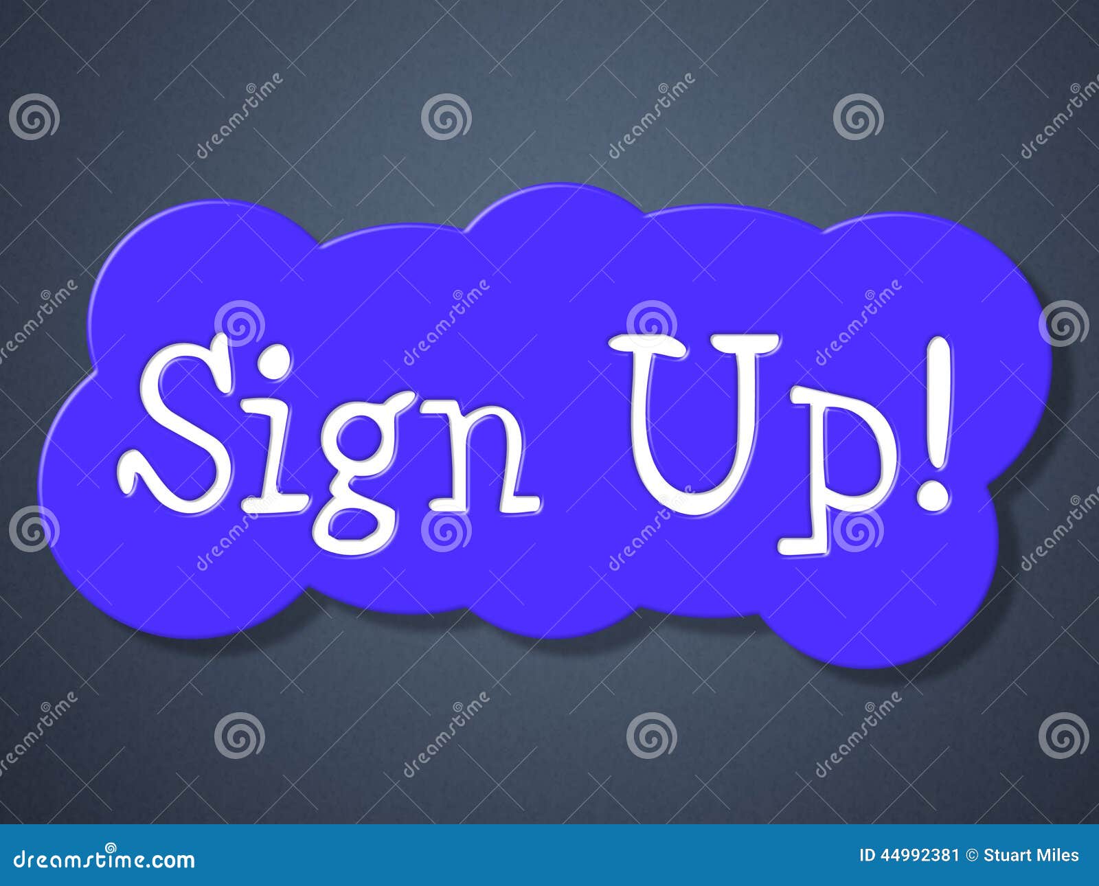 Sign Up Shows Apply Registration and Online Stock Illustration ...
