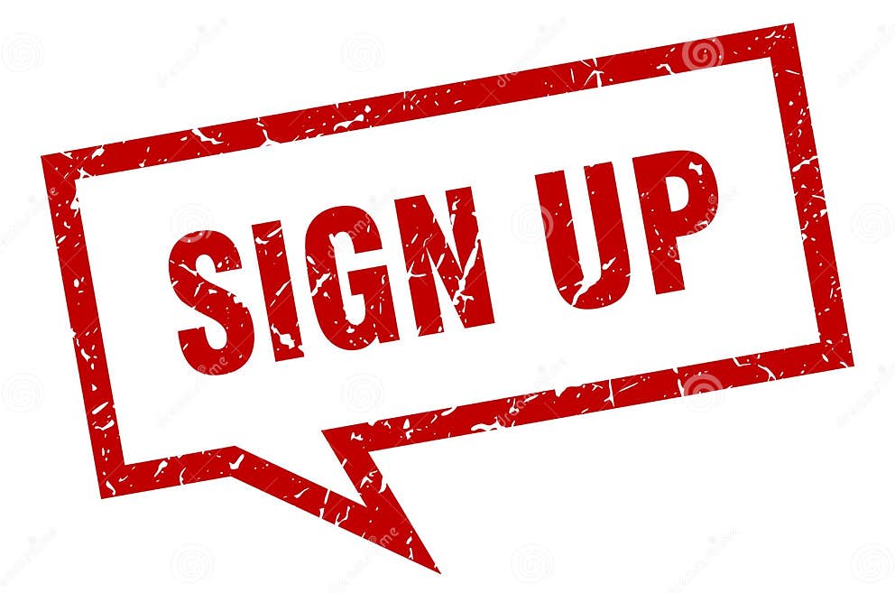 Sign up speech bubble. stock vector. Illustration of isolated - 153372994