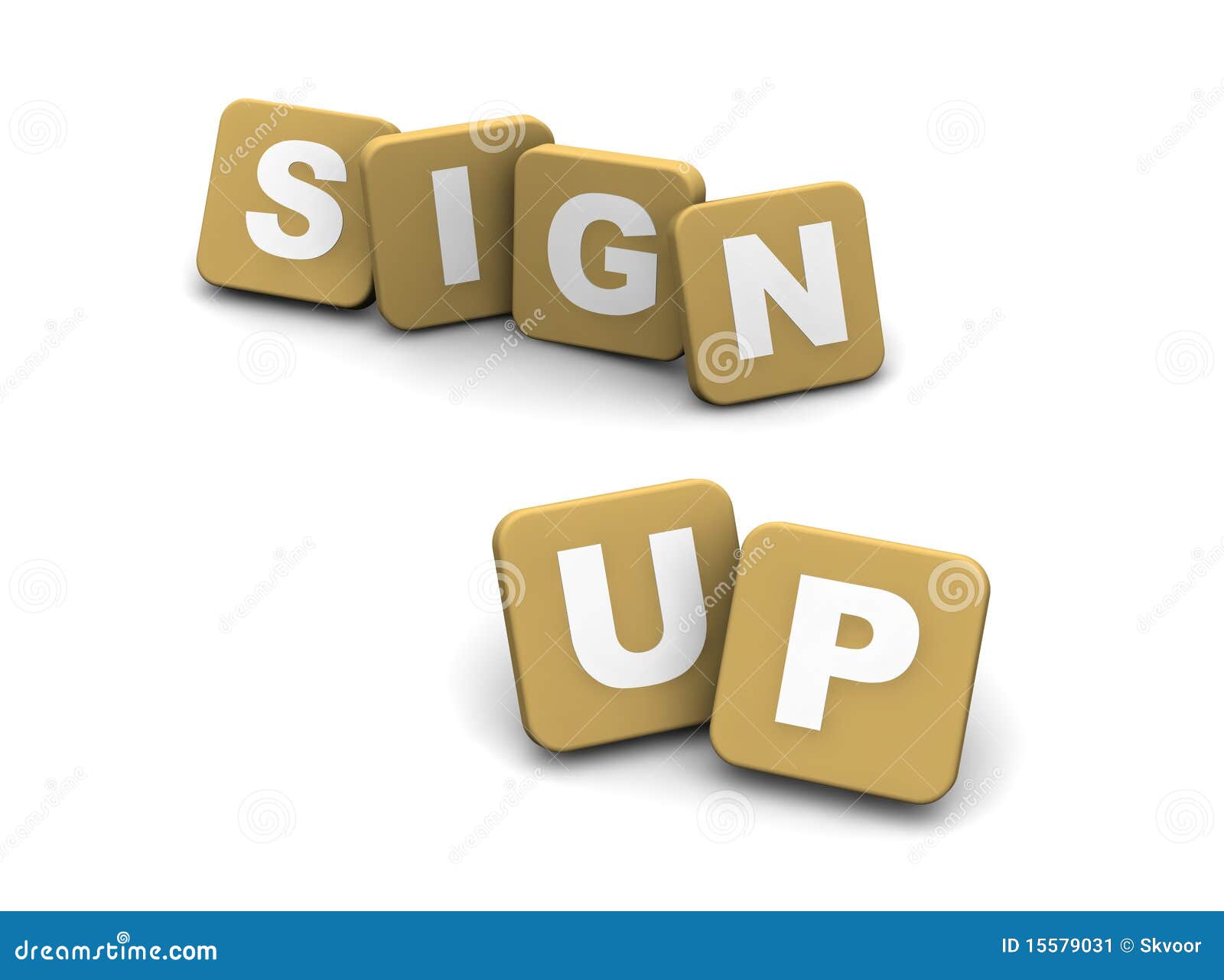 Sign up text stock illustration. Illustration of block - 15579031