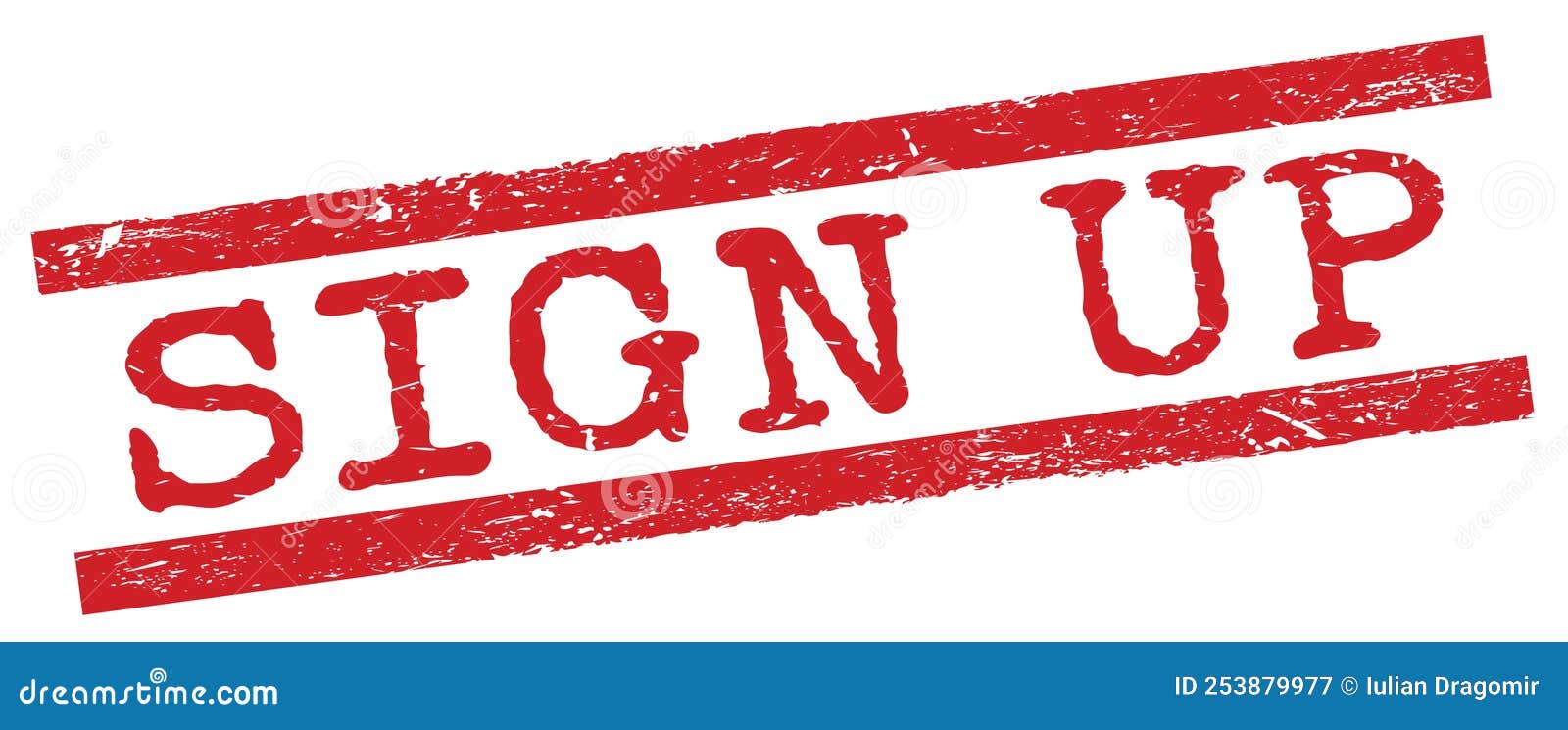SIGN UP Text on Red Lines Stamp Sign Stock Illustration - Illustration ...