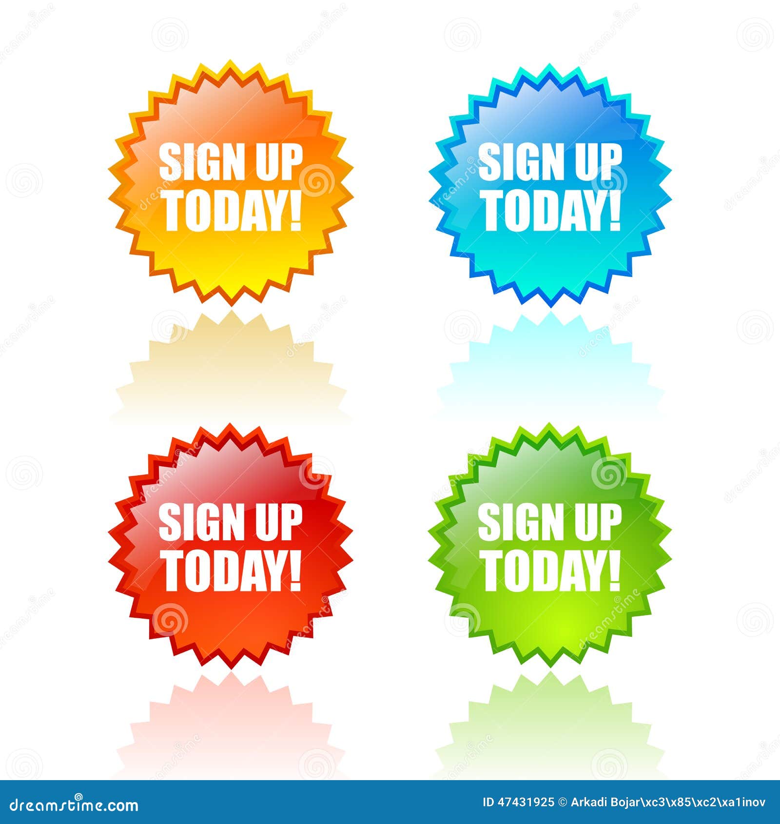 Sign up today icon stock vector. Illustration of advertising - 47431925