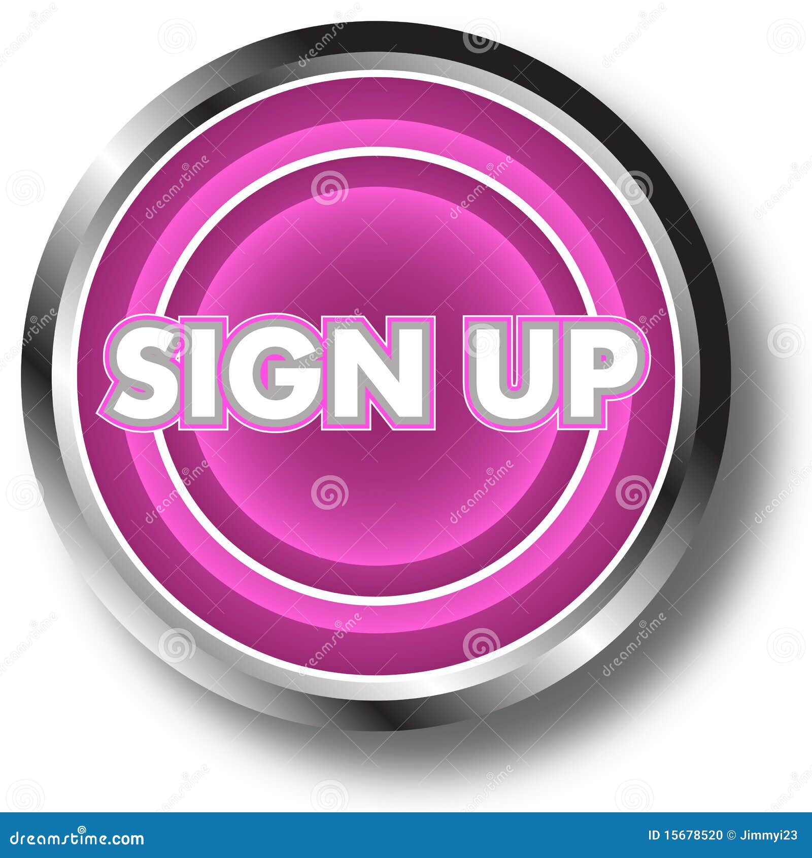 Sign up web button stock vector. Illustration of colorful - 15678520