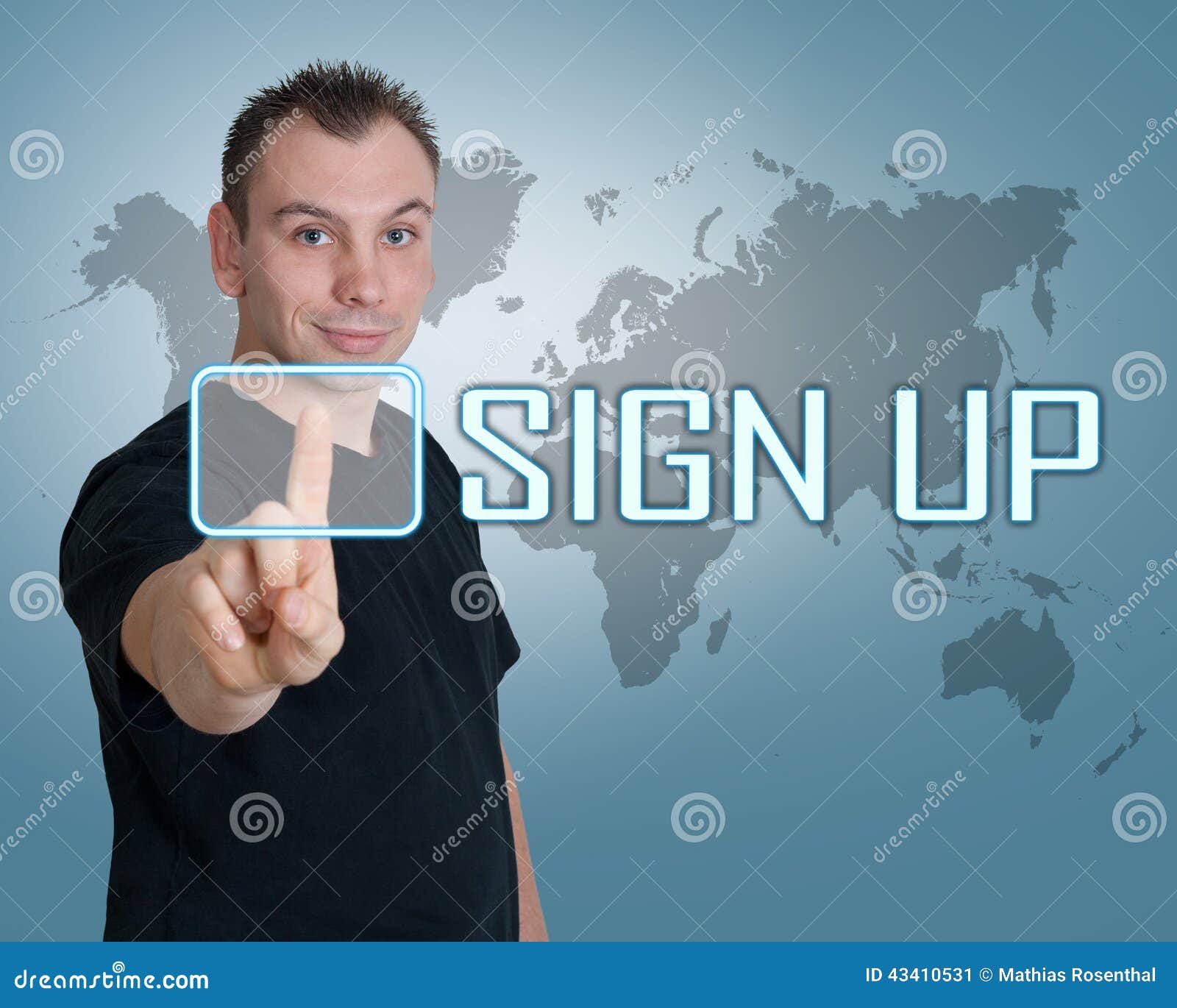 Sign up stock illustration. Illustration of page, press - 43410531