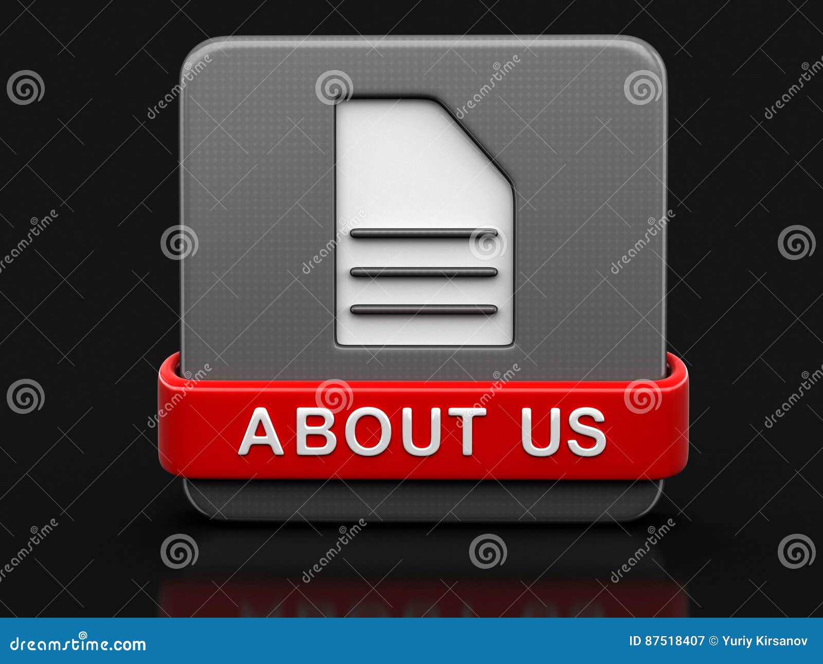 Sign about us stock illustration. Illustration of black - 87518407