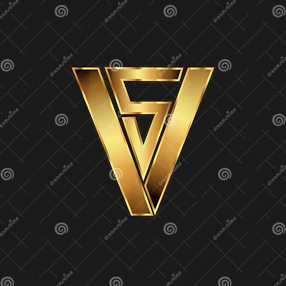 Sign V6 Logo Initial Letter Design Vector Graphic Concept Stock Vector ...