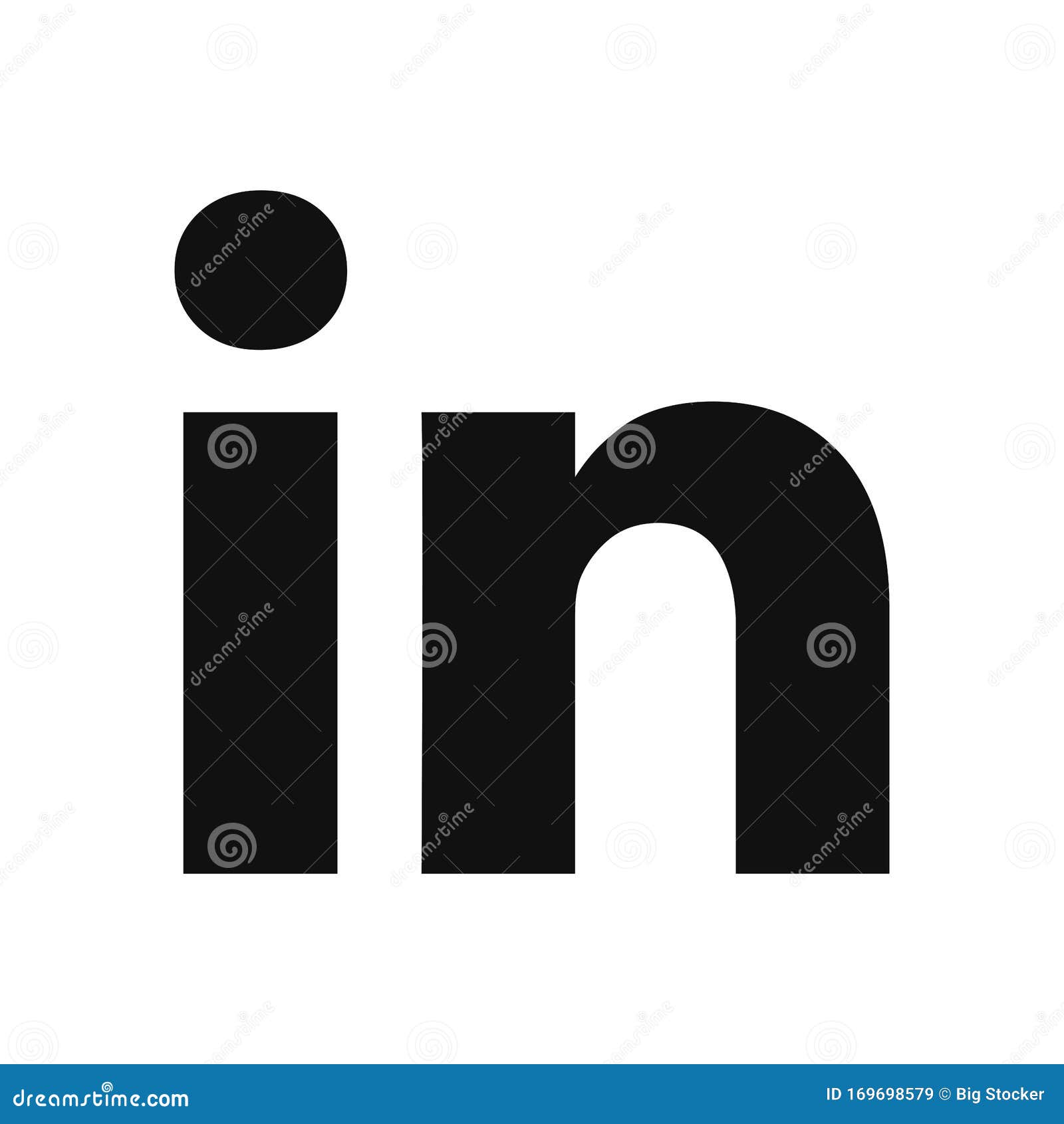 Linkedin Logo Vector Icon in Modern Design Style for Web Site and ...