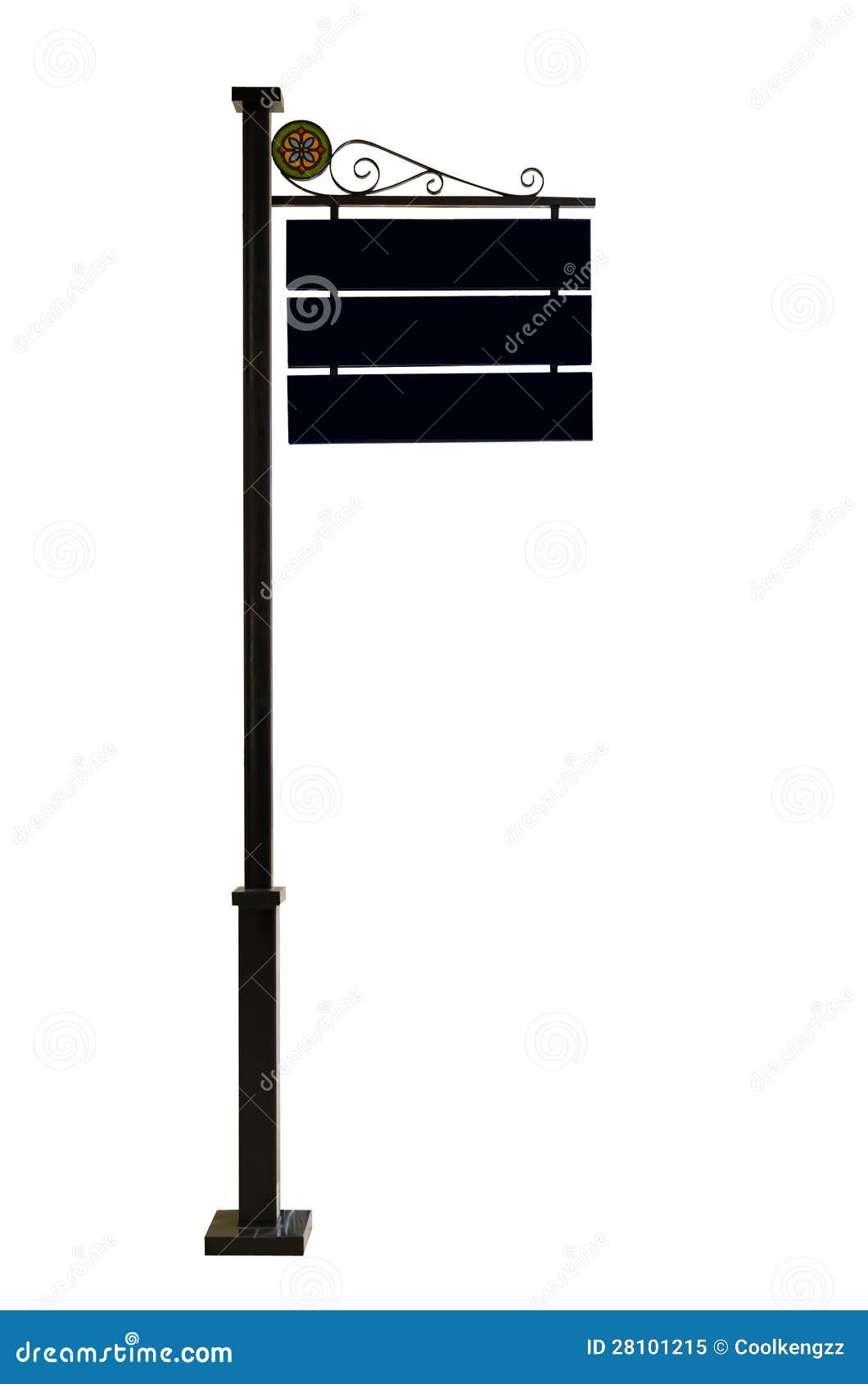 Sign , Vintage Black Sign Isolated. Stock Image - Image of panel ...