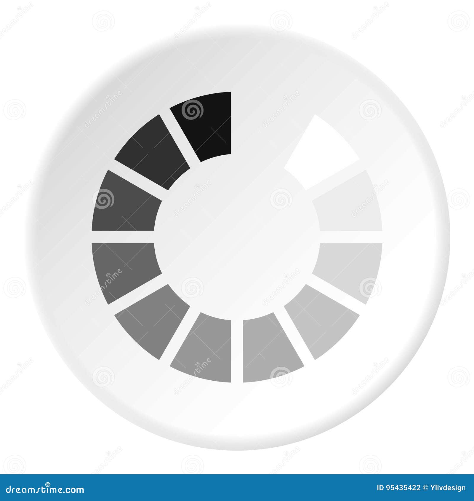 Sign Waiting Download on Internet Icon Circle Stock Vector ...