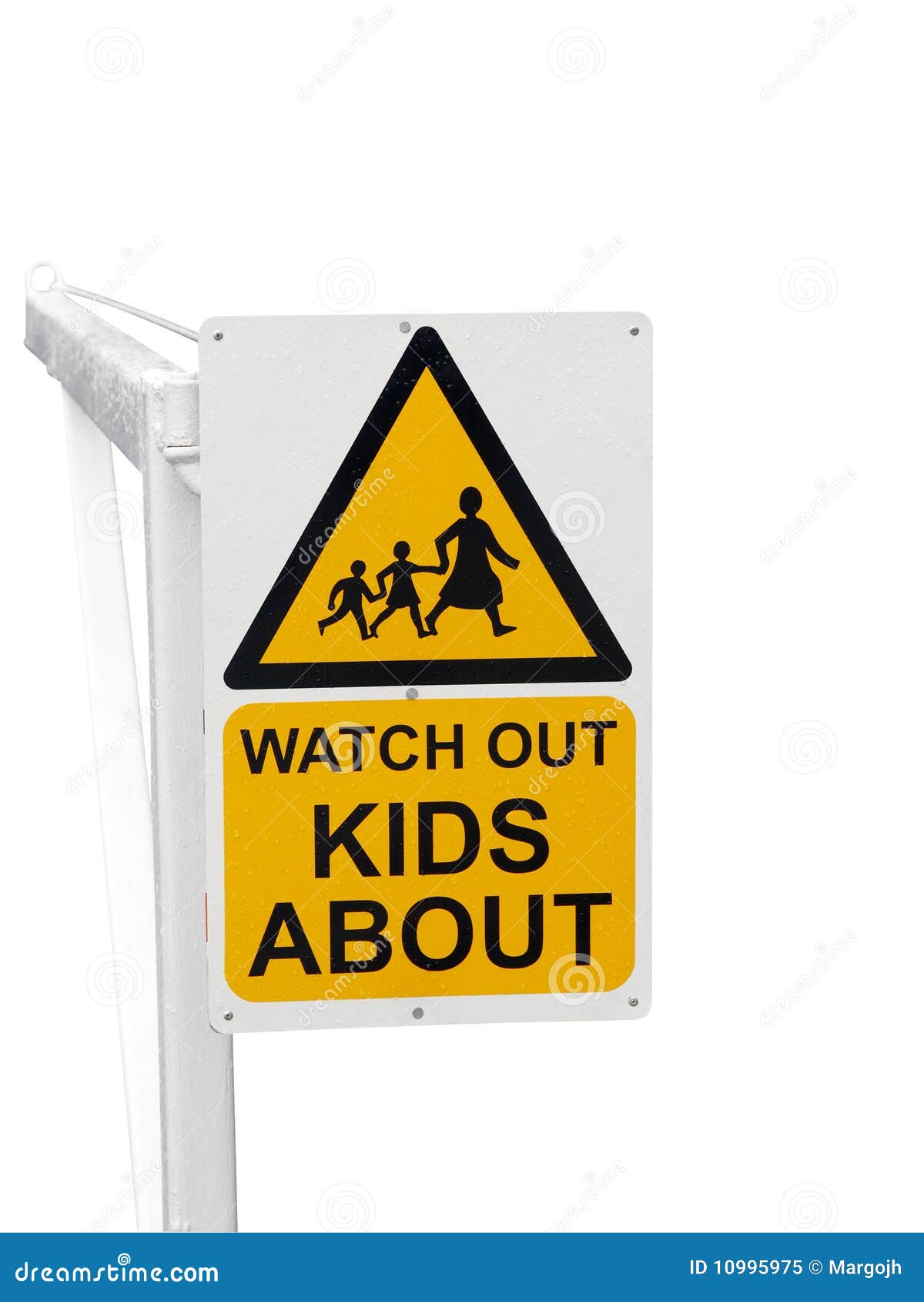 Sign Warning To Watch Out for Children Stock Image - Image of drive ...