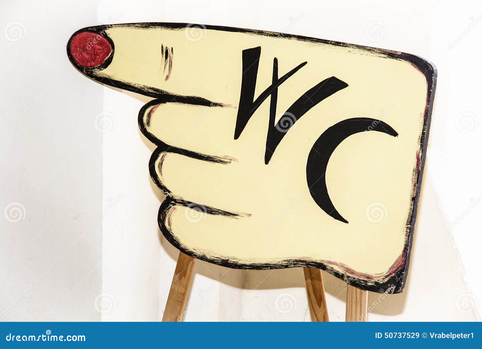 Sign WC stock image. Image of arrow, object, painted - 50737529
