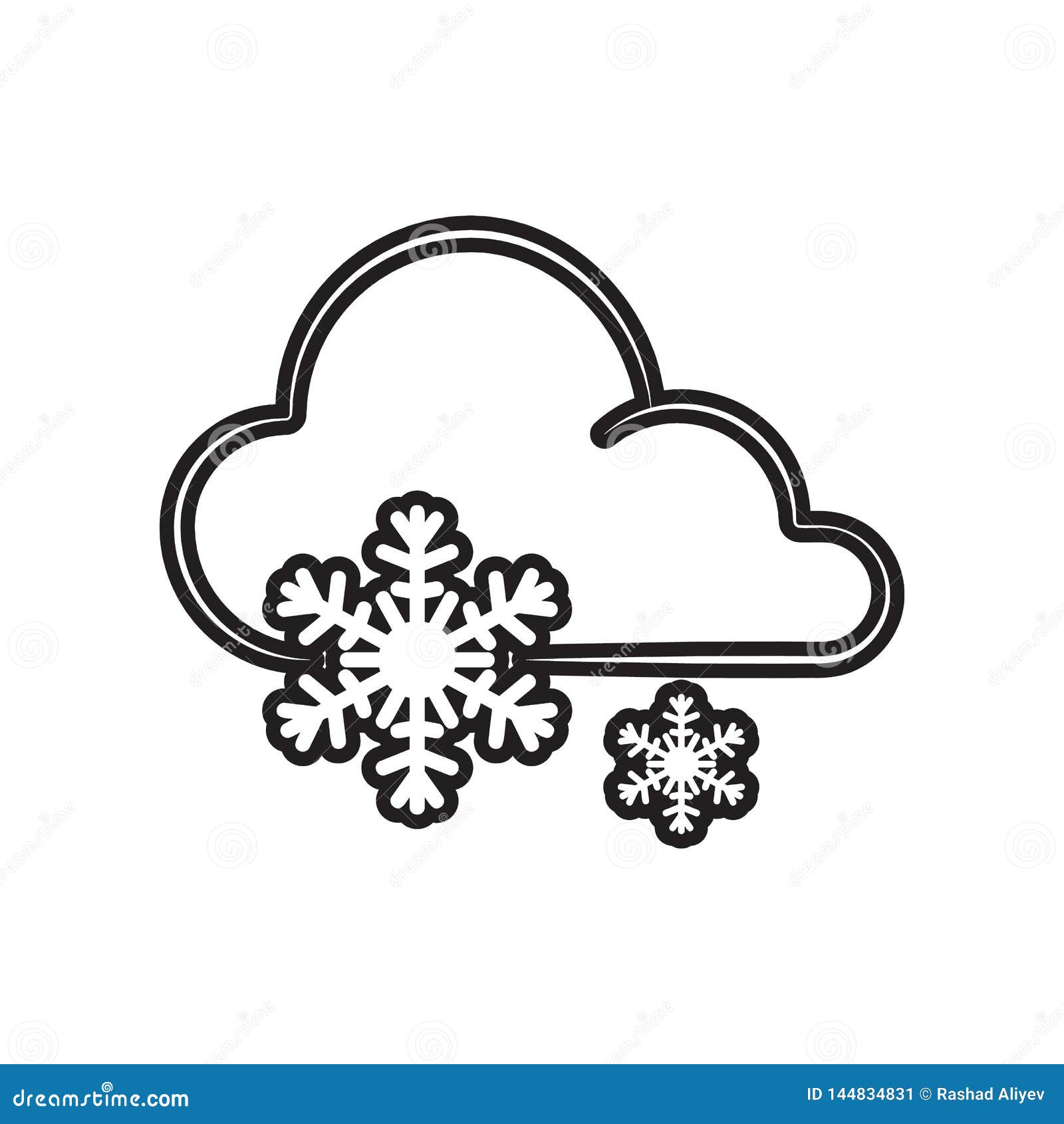 Sign Weather Big Snow Icon. Element of Weather for Mobile Concept and ...