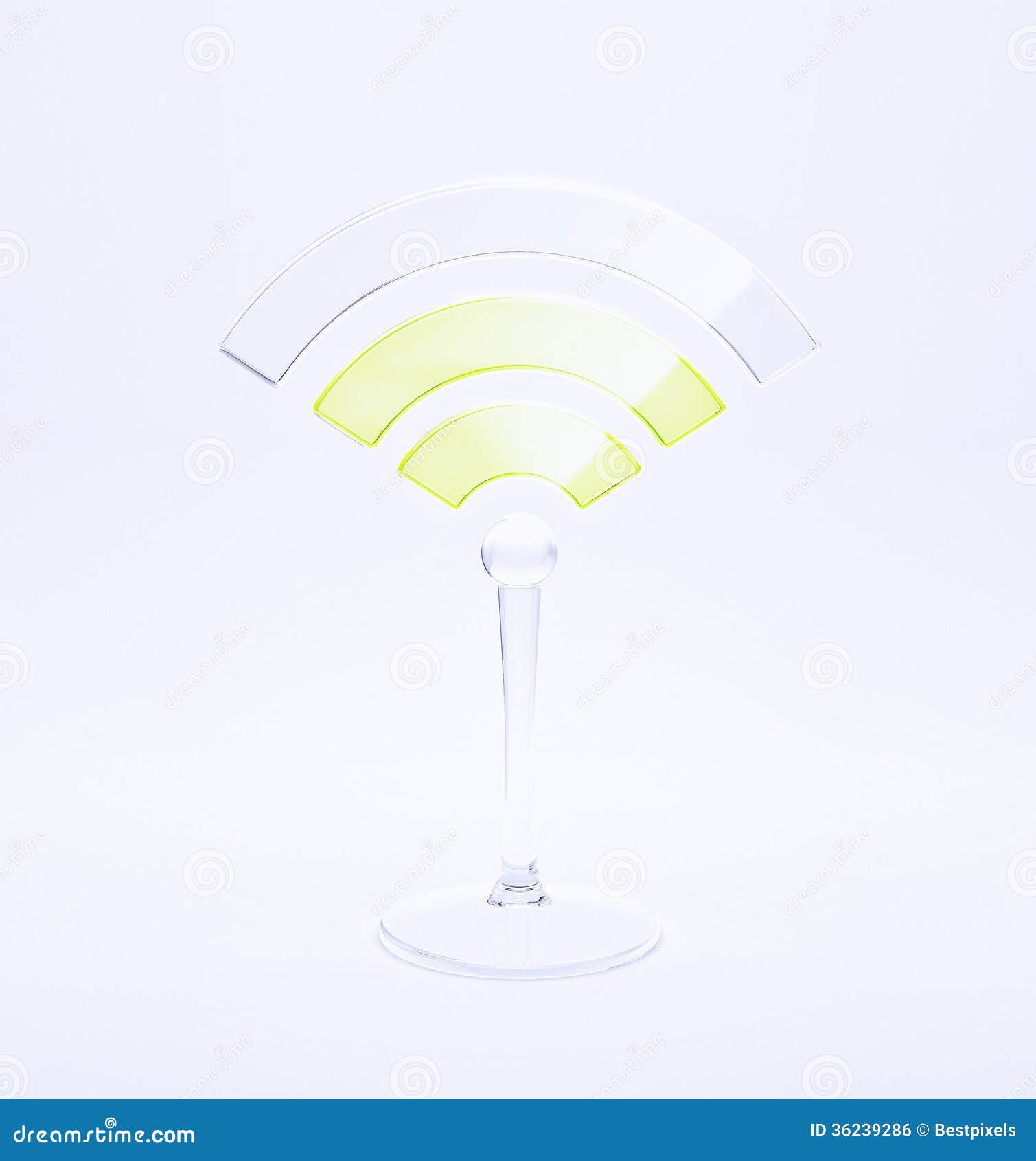 Sign Wi-Fi as glass stock photo. Image of podcast, public - 36239286