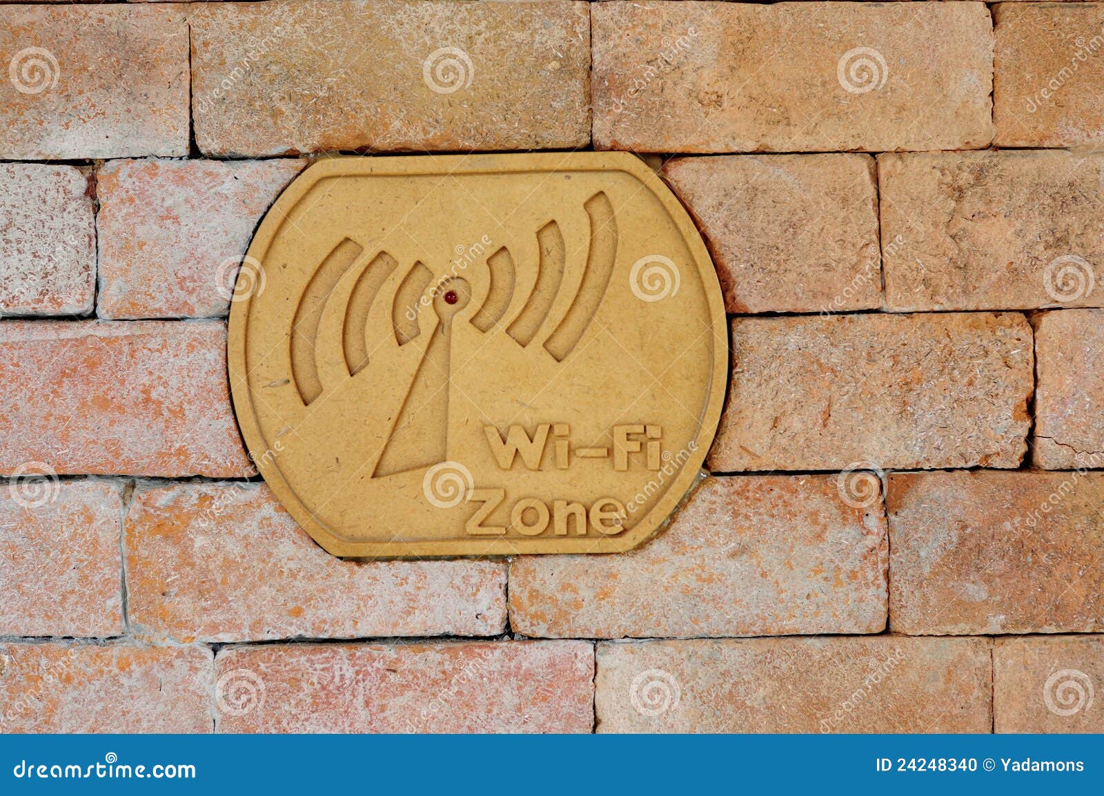 Sign Wi-fi zone stock photo. Image of wireless, sign - 24248340