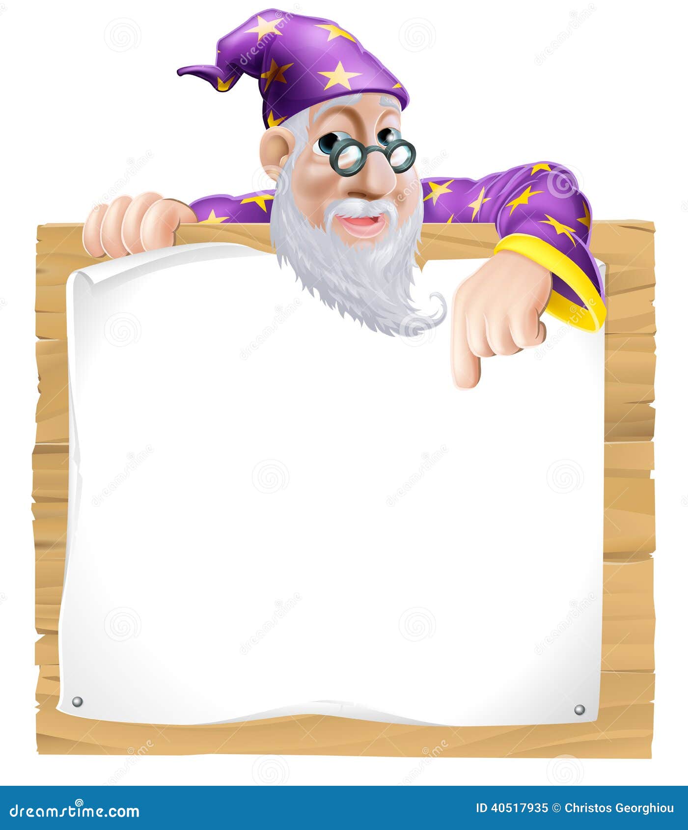Sign Wizard stock vector. Illustration of magical, friendly - 40517935