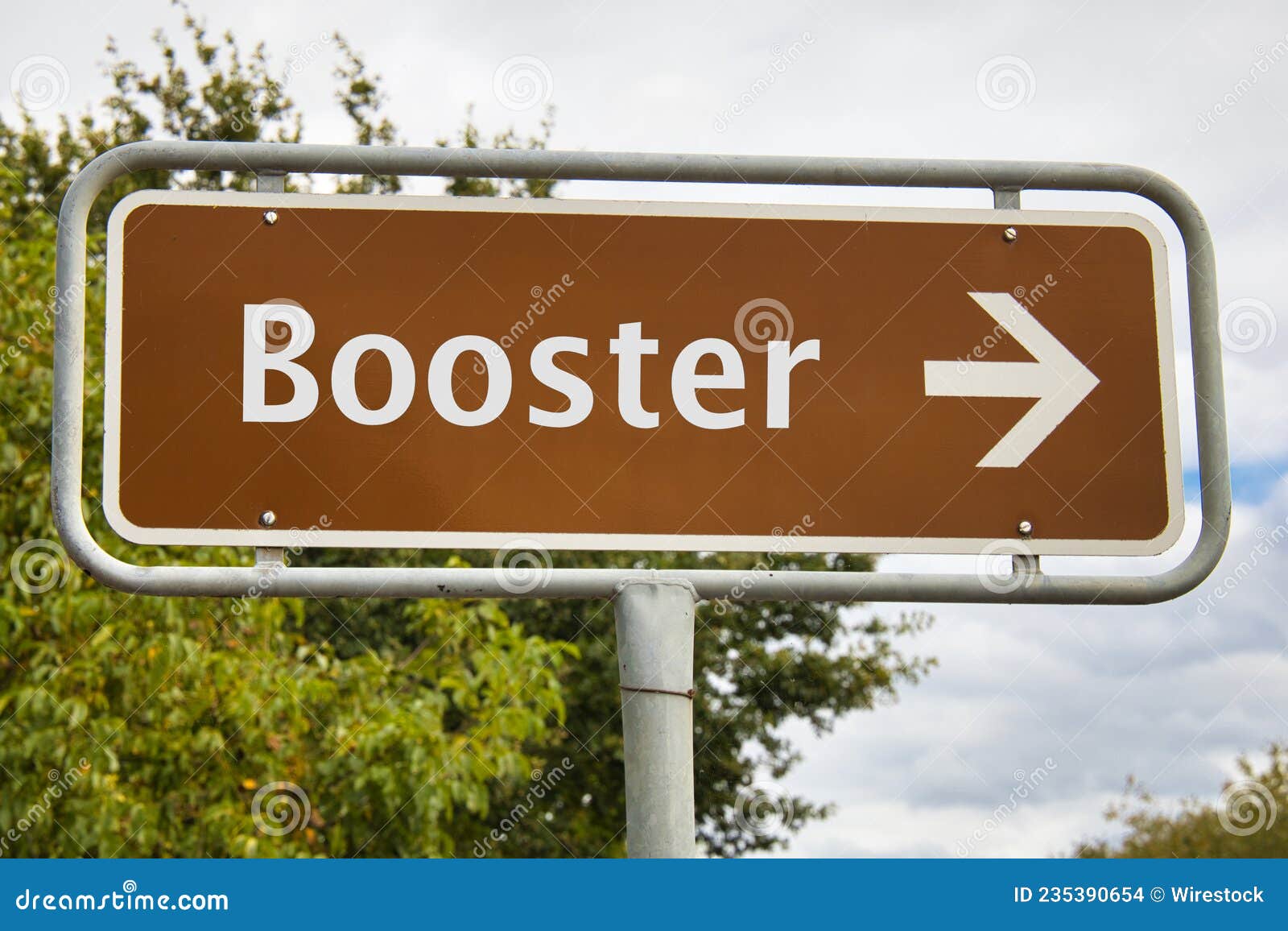 Sign with the word booster stock photo. Image of care - 235390654