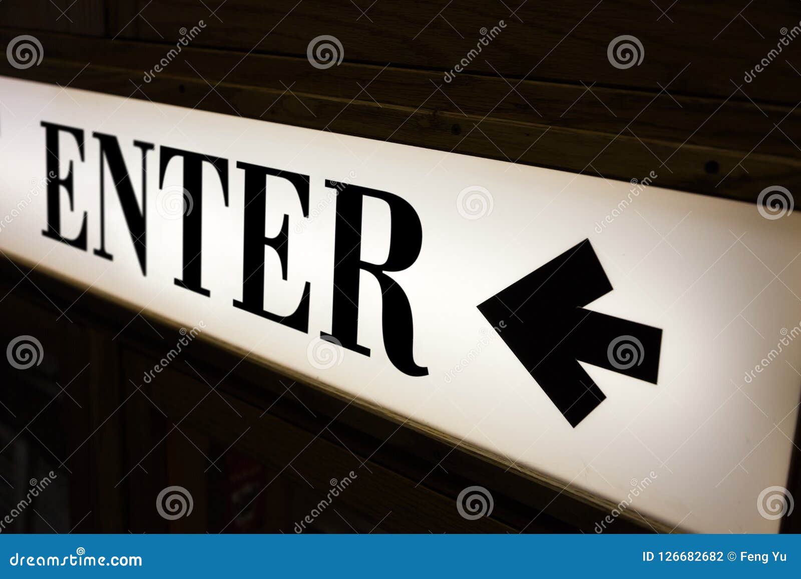 Sign of word enter stock photo. Image of background - 126682682