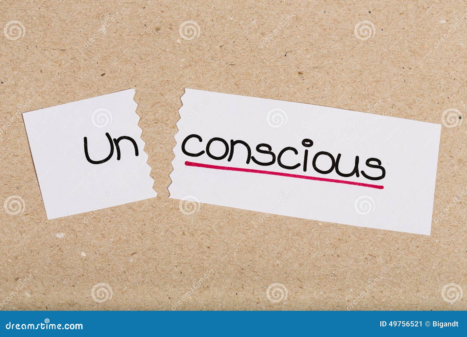 Sign with Word Unconscious Turned into Conscious Stock Image - Image of ...