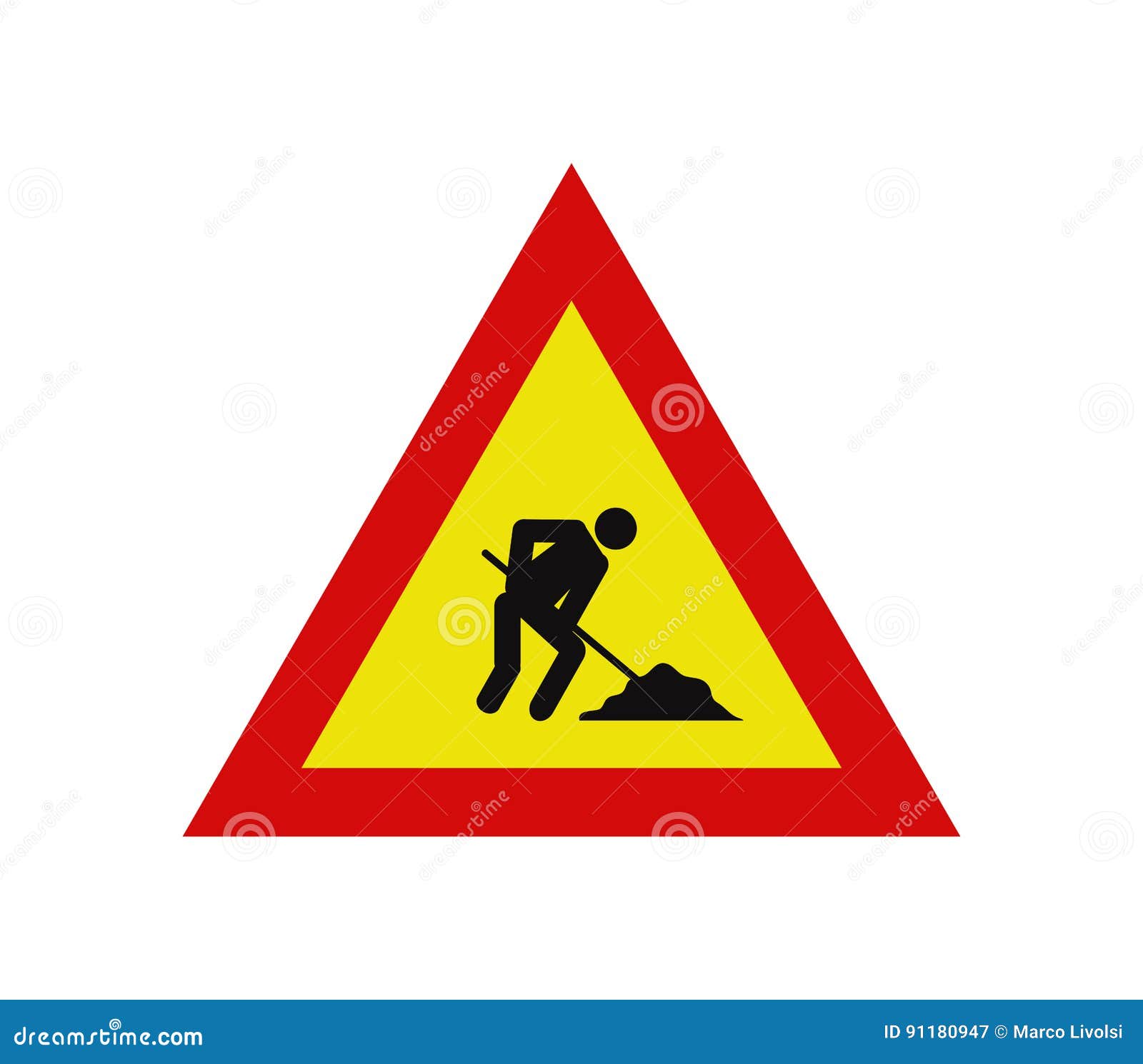 Sign work in progress stock illustration. Illustration of white - 91180947