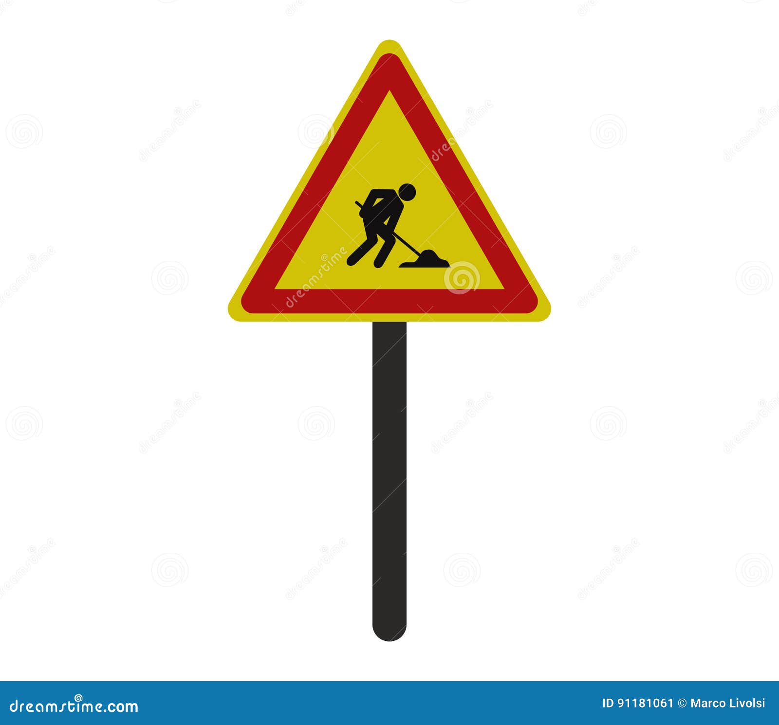 Sign work in progress stock illustration. Illustration of progress ...