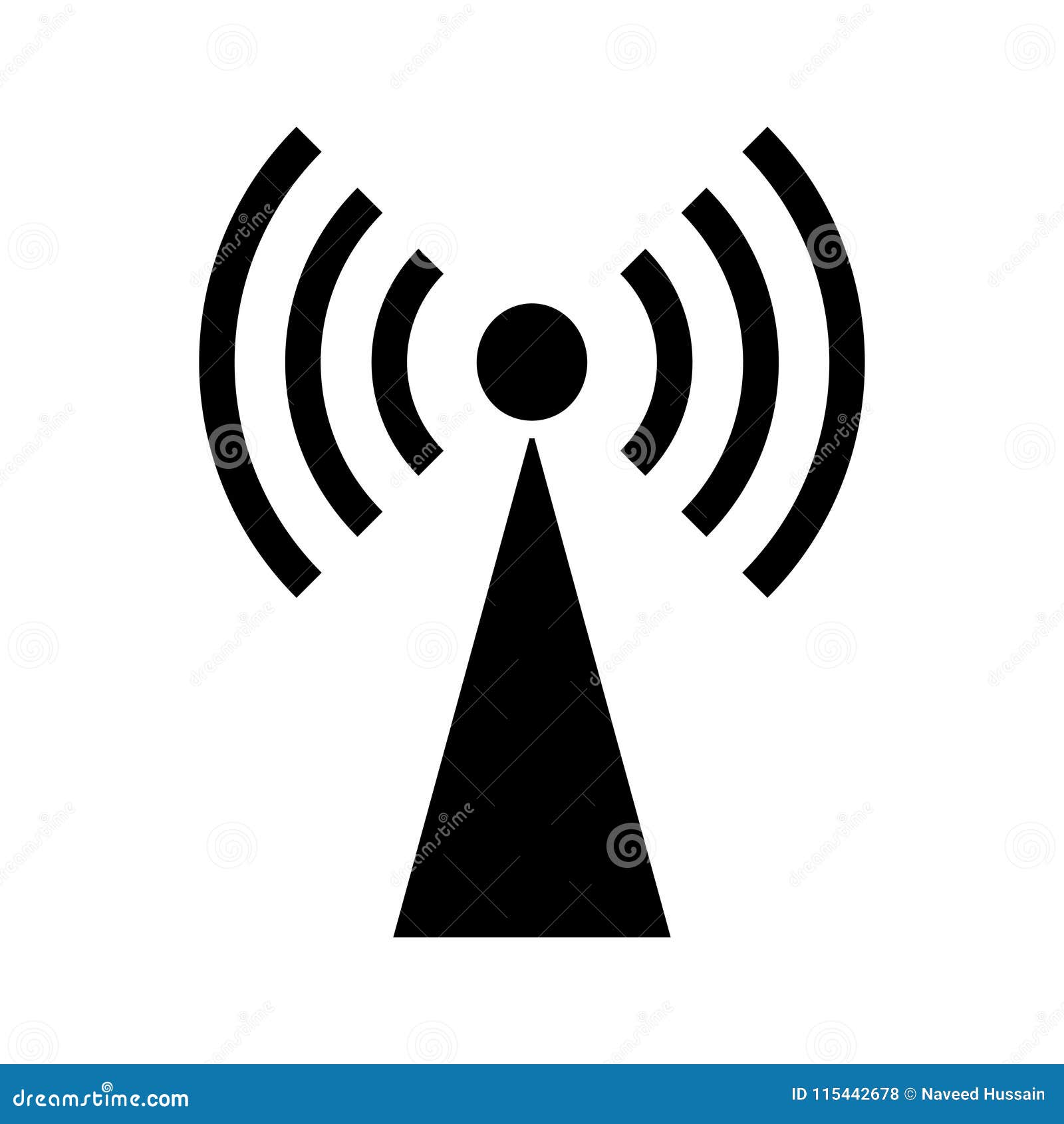Signaal glyphs pictogram stock illustratie. Illustration of ...