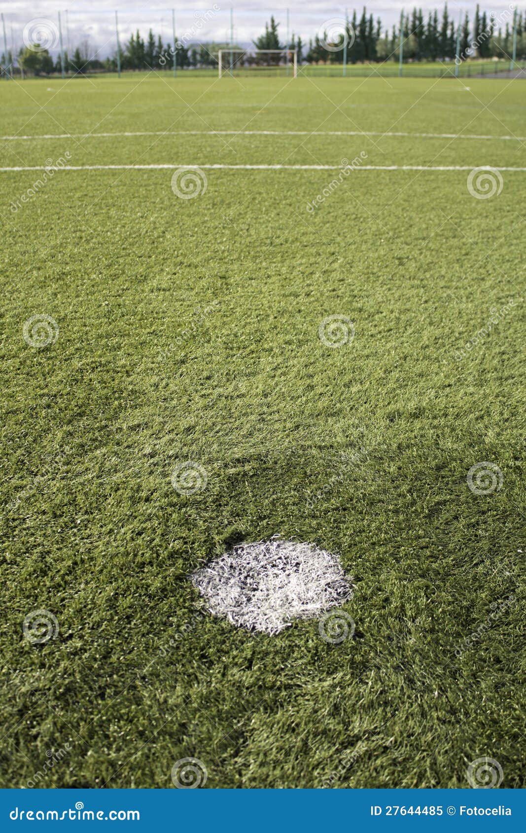 Signage on football field stock image. Image of ball - 27644485