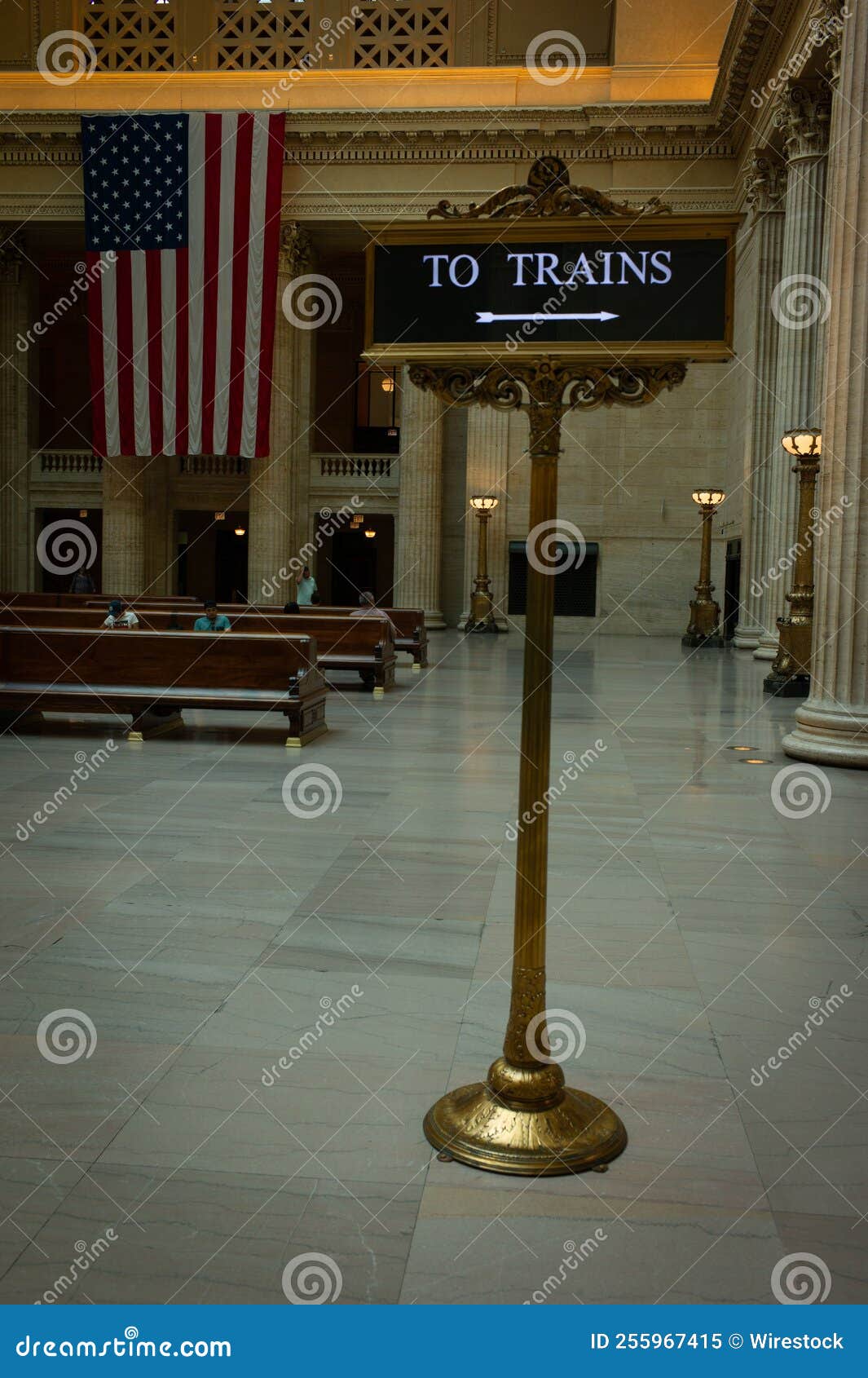 Signage Going To Train in the Station Stock Image - Image of traffic ...
