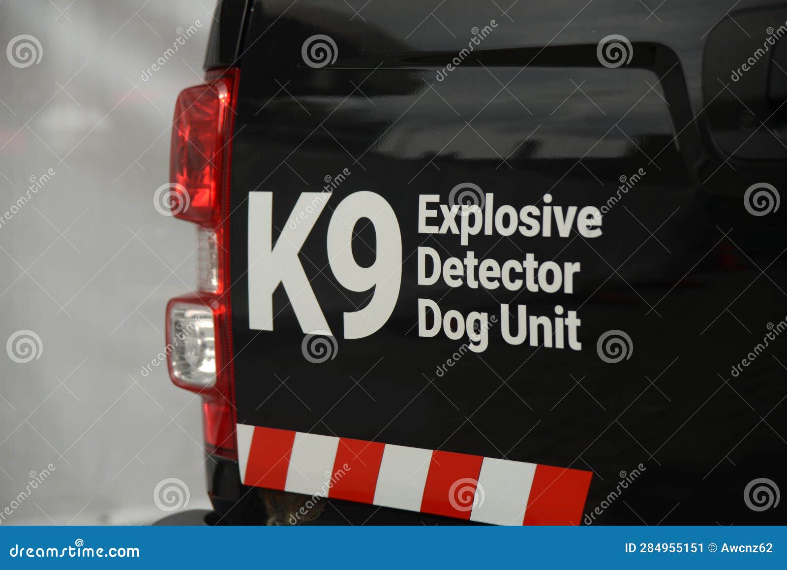 Signage for K9 Explosive Detector Dog Unit Stock Image - Image of ...