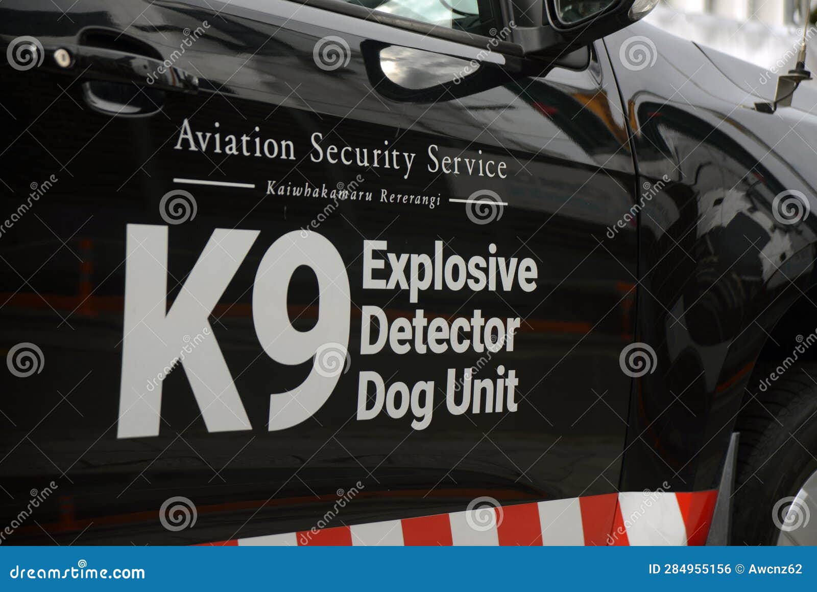 Signage For K9 Explosive Detector Dog Unit Editorial Image ...