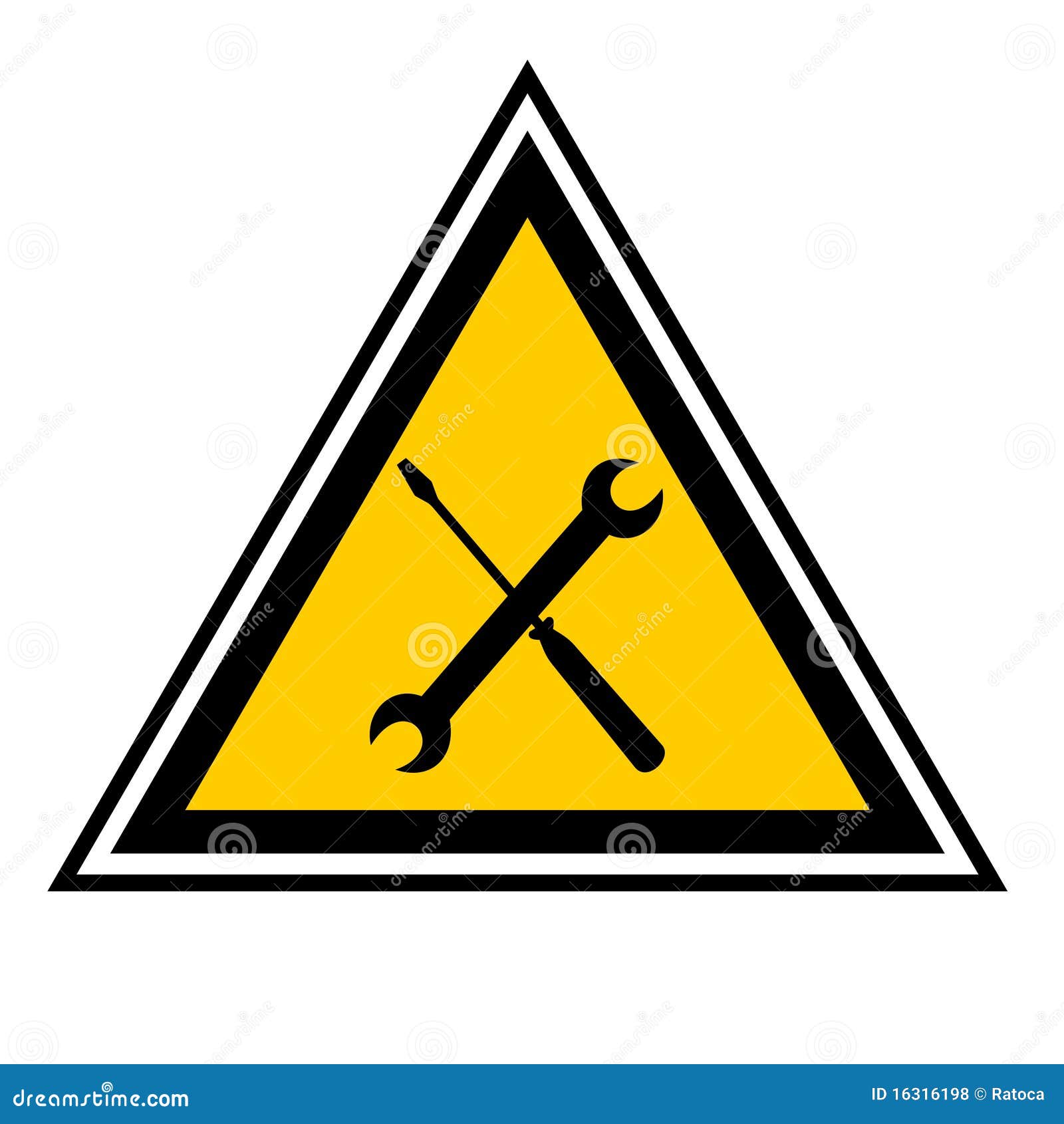 Signage manual work stock illustration. Illustration of plumber - 16316198