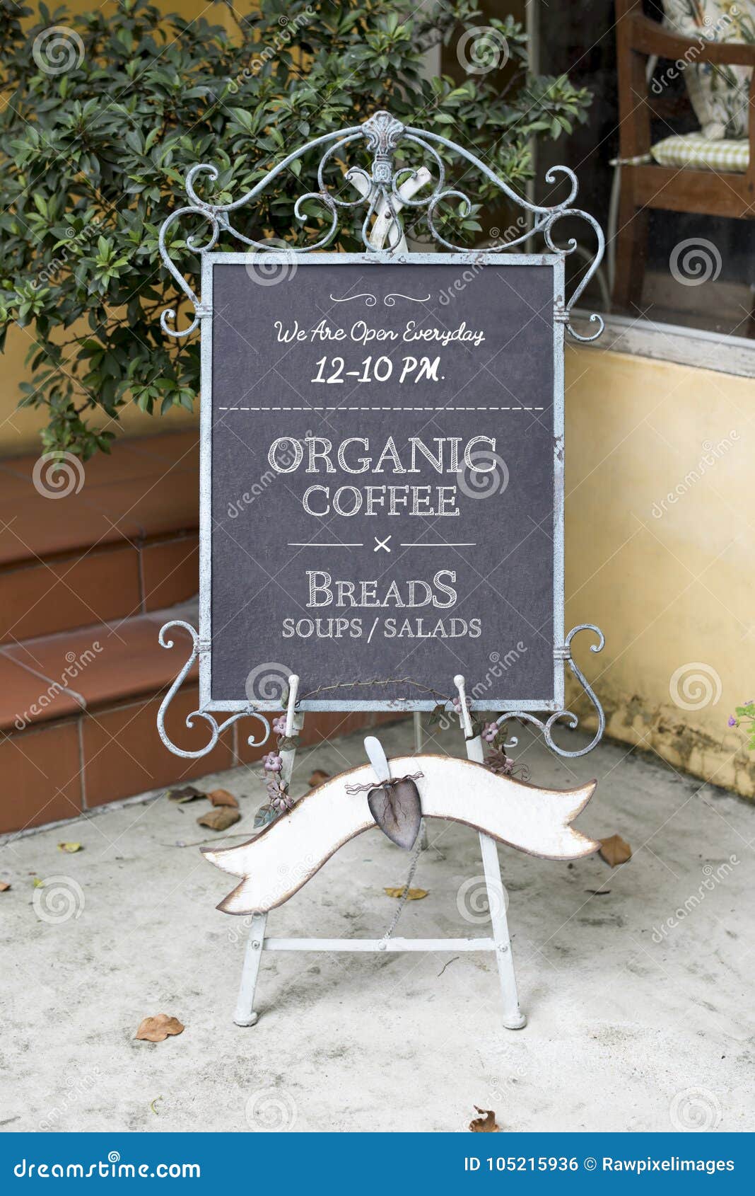 Signage Outside a Coffee Shop Stock Photo - Image of front, design ...