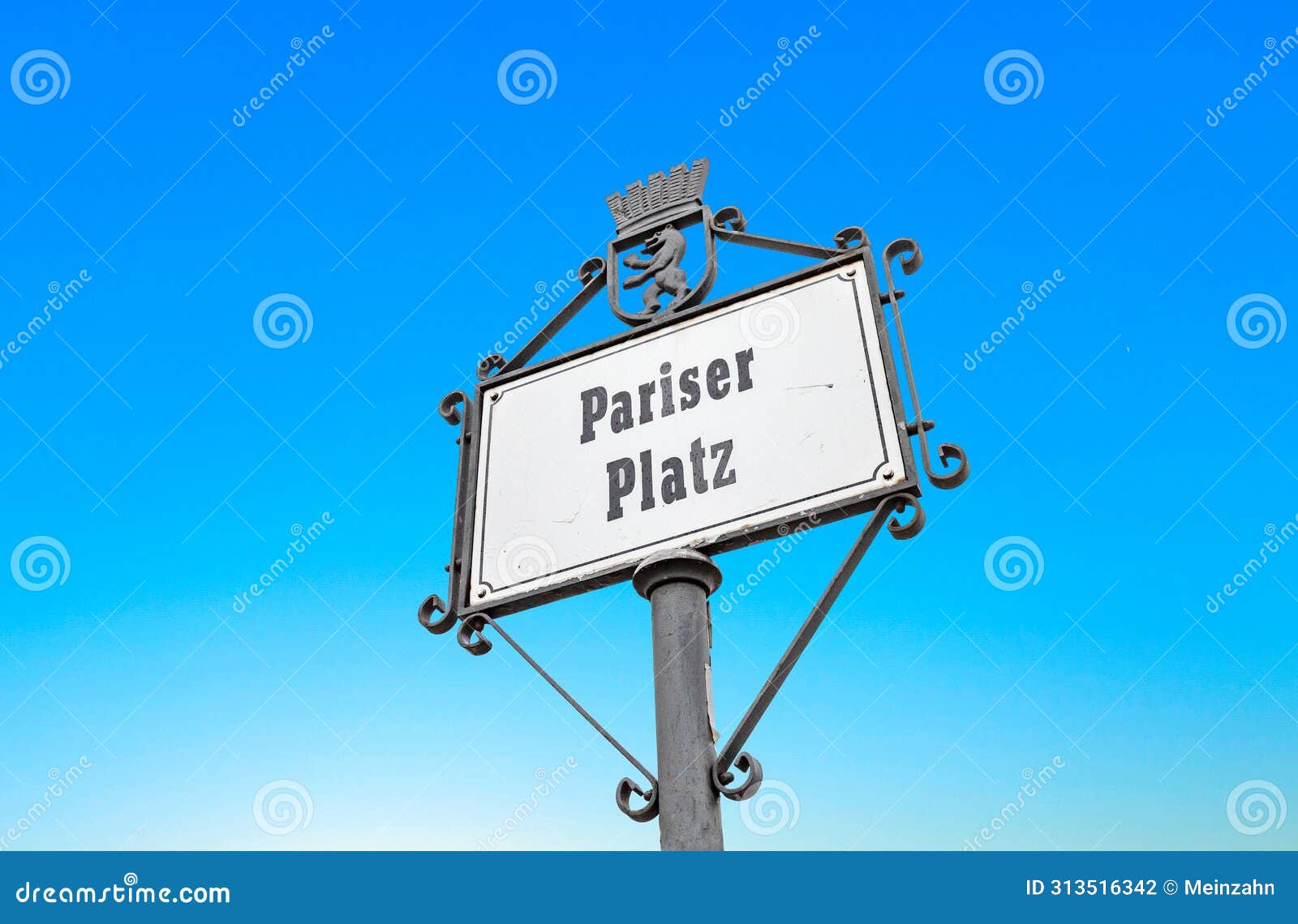 Signage Pariser Platz - Paris Square - in Berlin Central Stock Photo ...