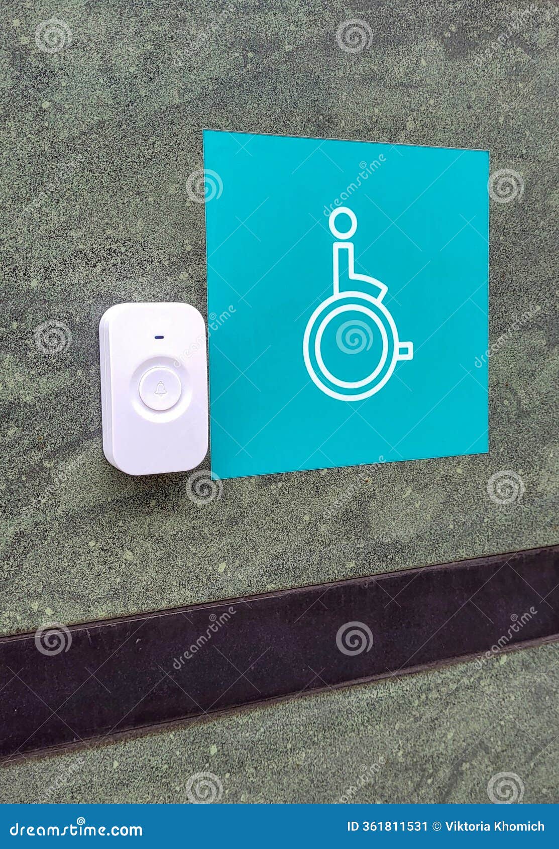 Signage Plate for Disabled People with a Call Button. Call Button ...