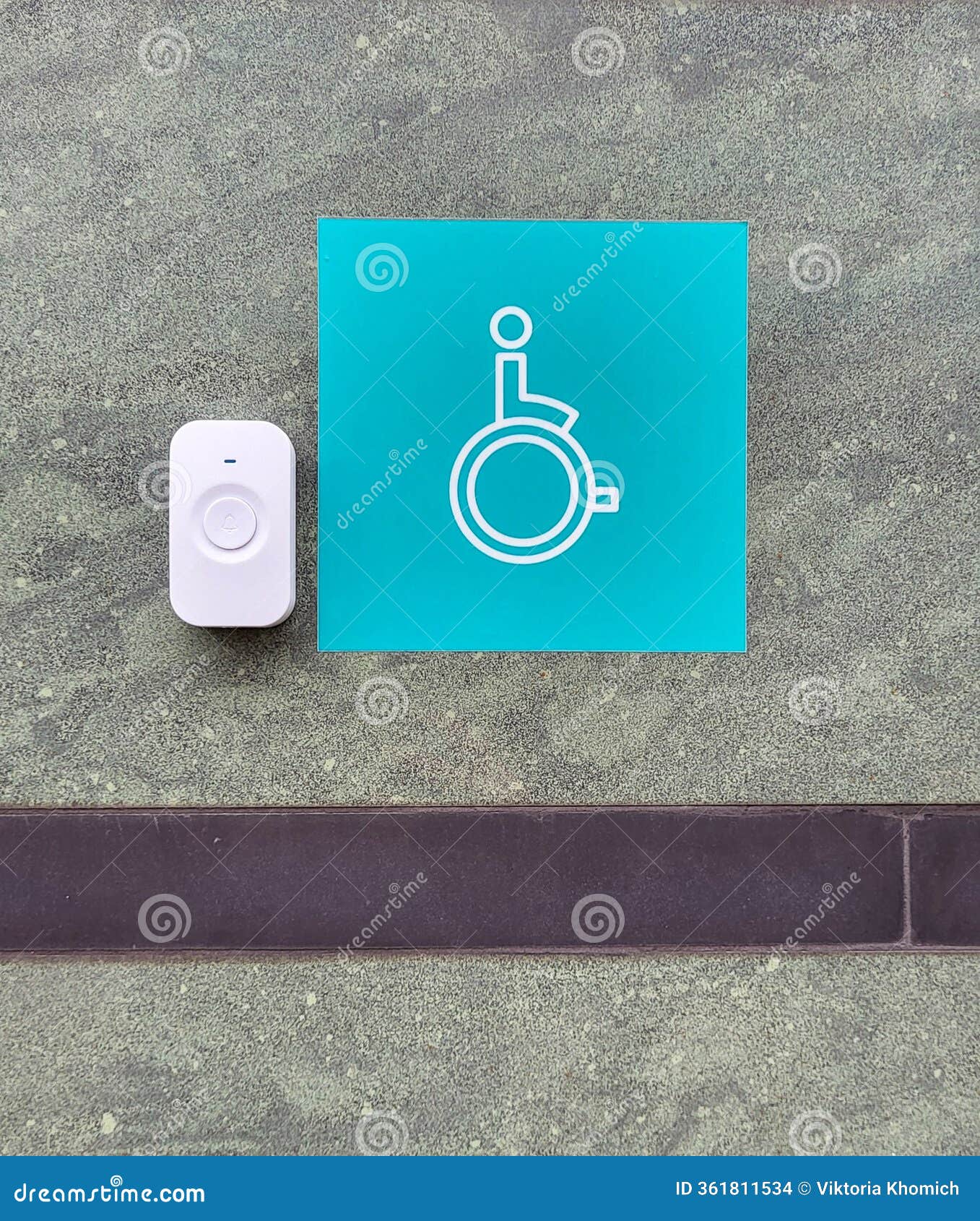 Signage Plate for Disabled People with a Call Button. Call Button ...