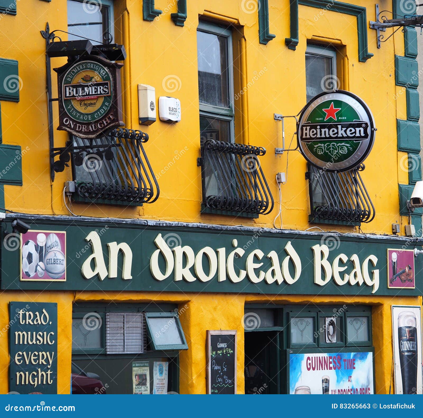 Signage for Pub in Dingle Ireland Editorial Stock Photo - Image of ...