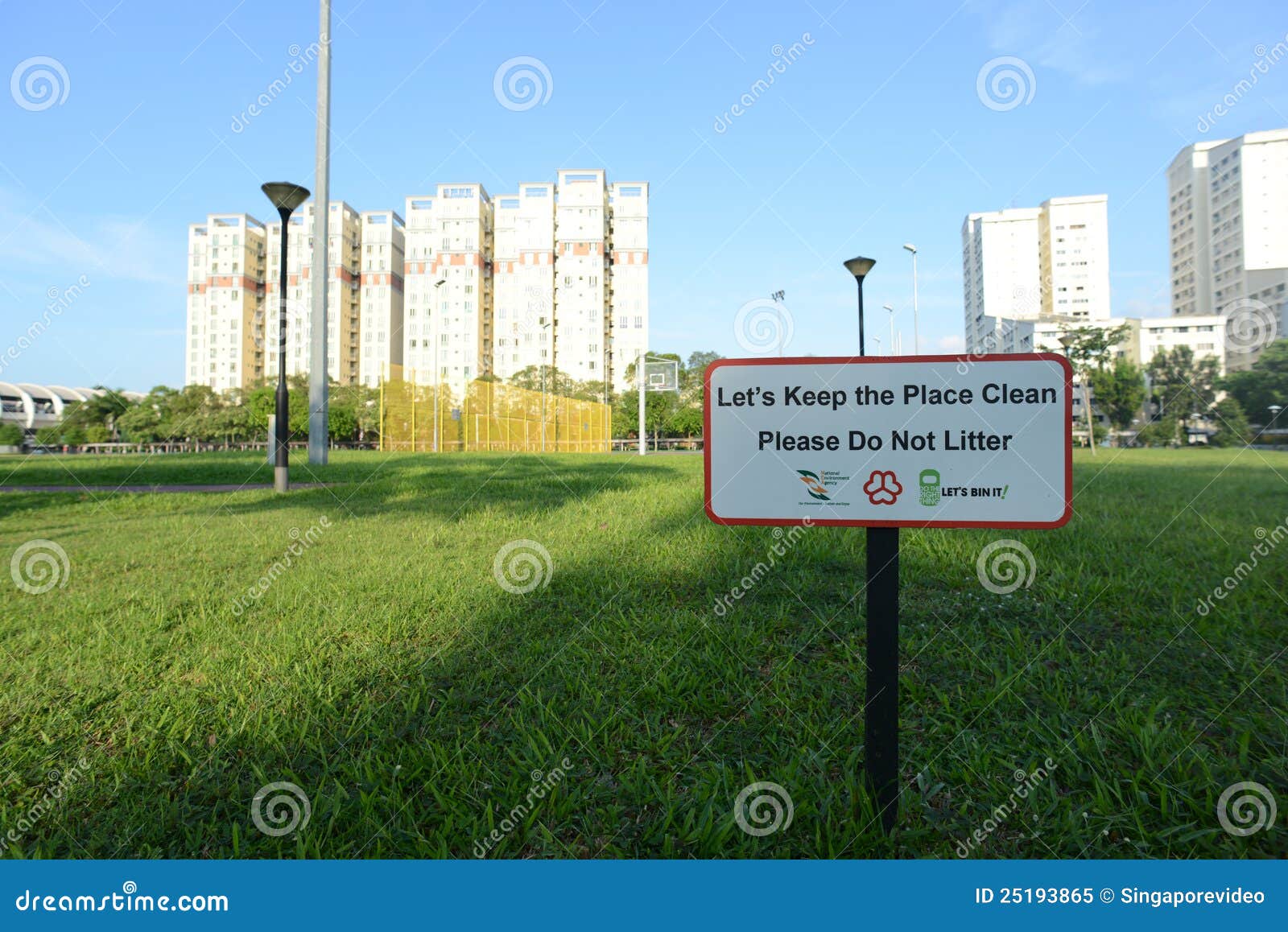 Signage in Singapore To Keep Places Clean Editorial Image - Image of ...