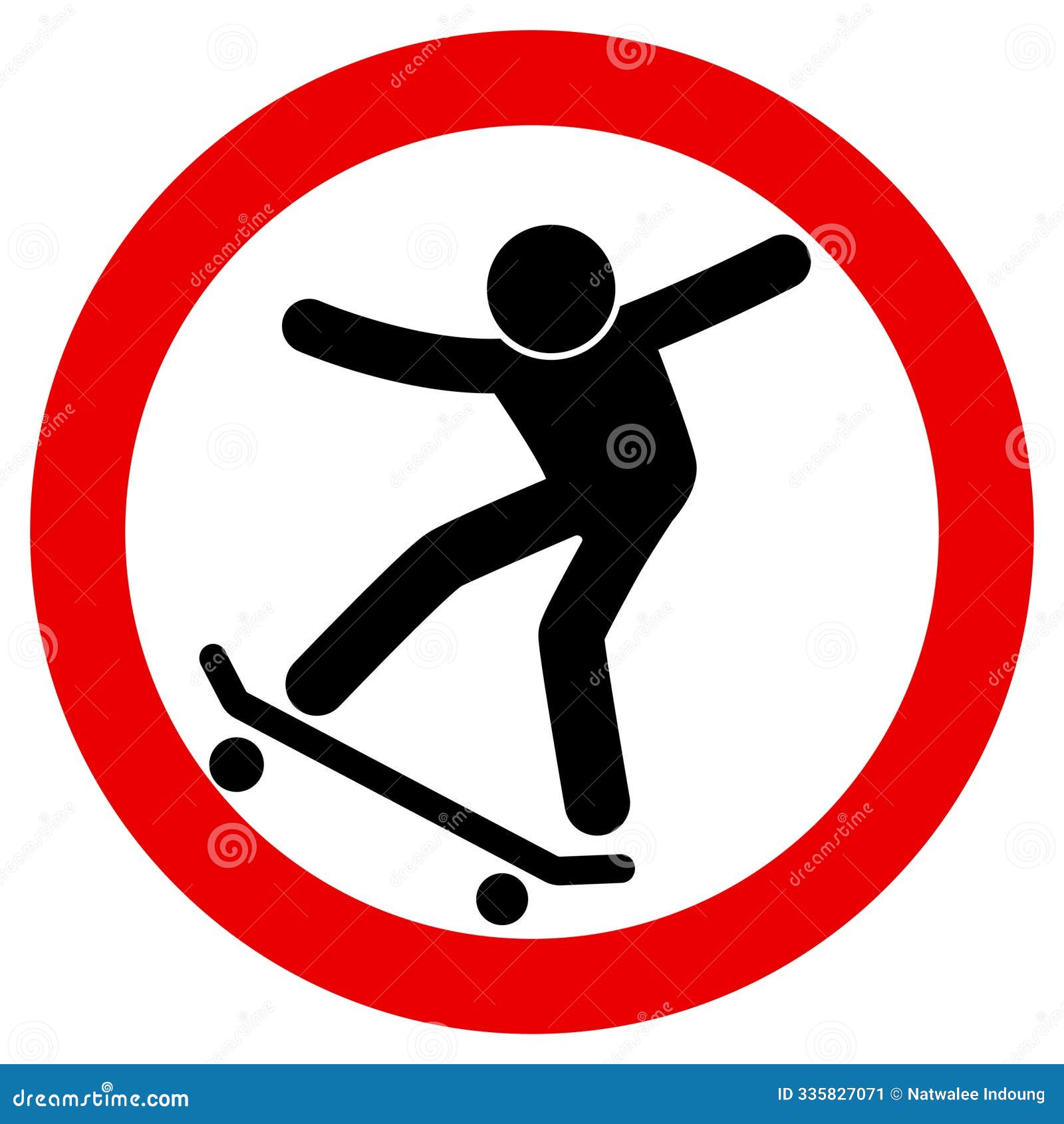 Signage Skateboard Funny Road Signs Stock Illustration - Illustration ...