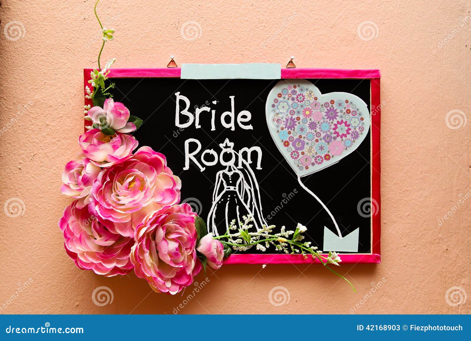 Signage with Wording Bride Room Stock Image - Image of leaf, wallpaper ...