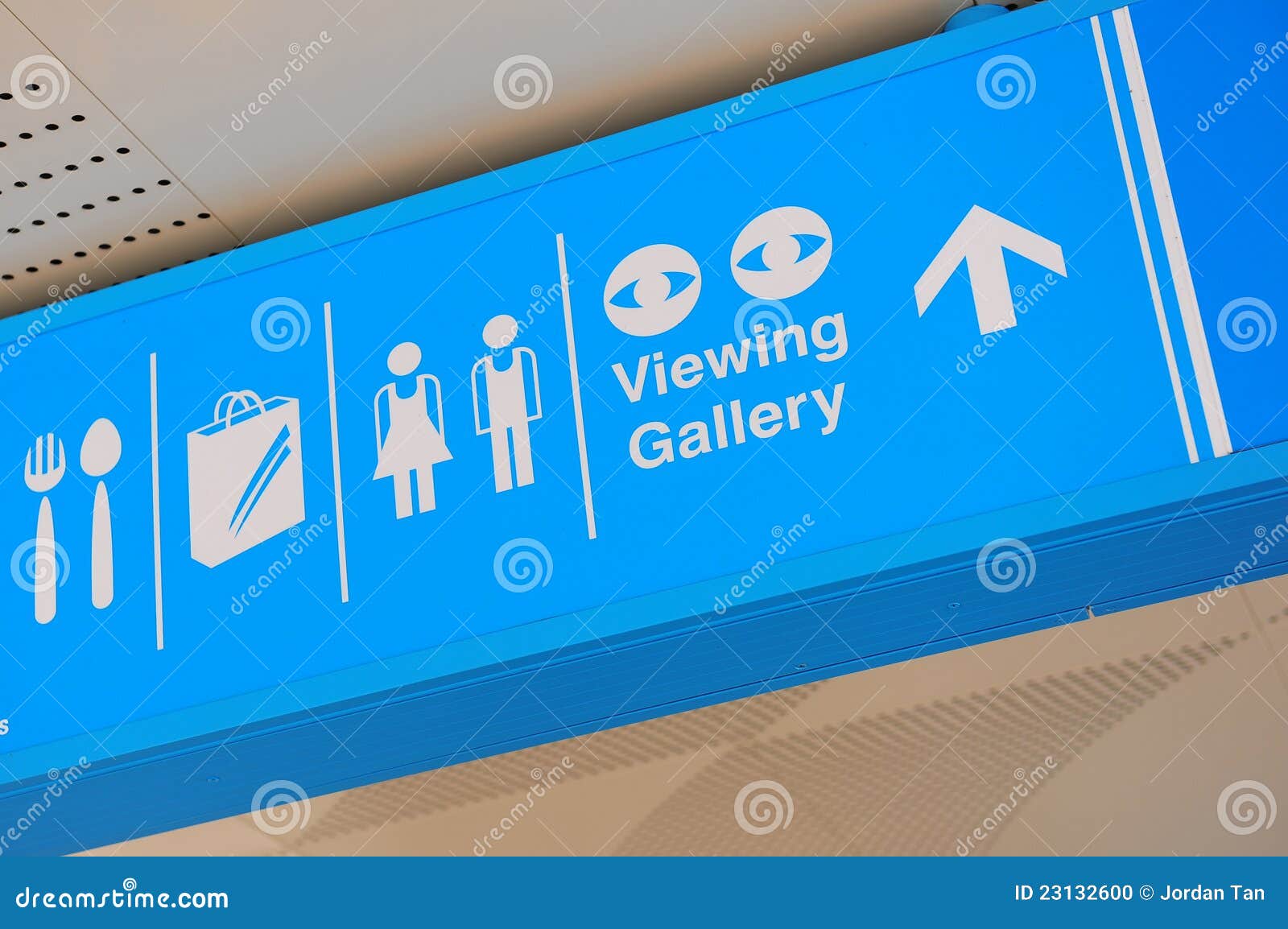 Signages in a Shopping Mall Stock Photo - Image of fork, direction ...